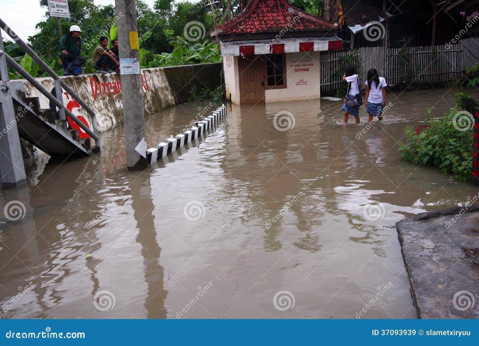 Stay in School during Flood Editorial Stock Image - Image of disasters ...