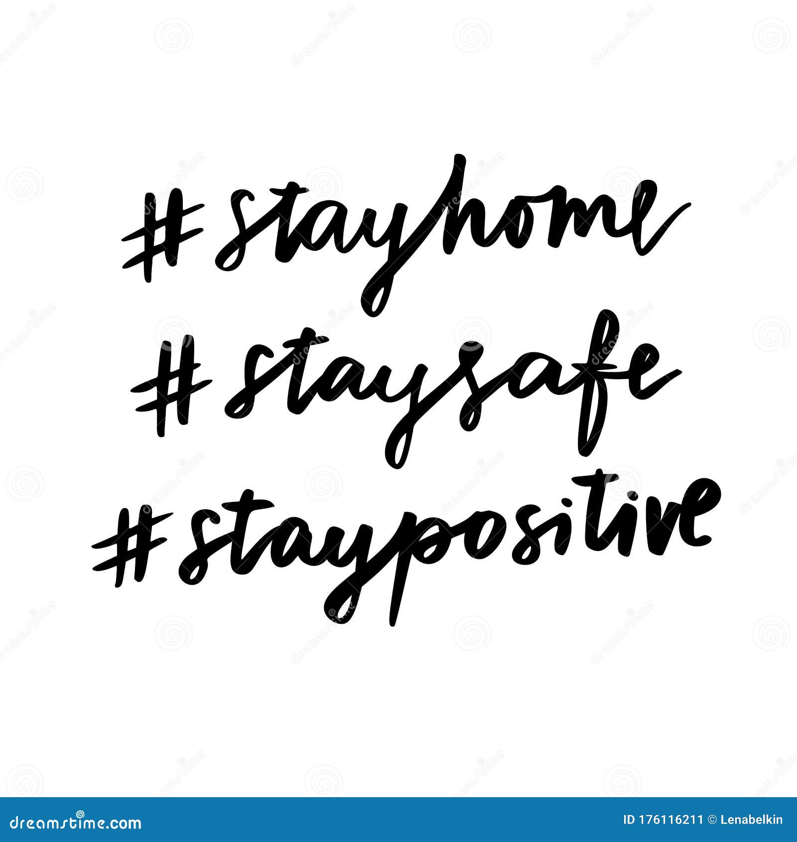 Stay Safe Sign With Leak. Vector Graffiti Lettering On White ...