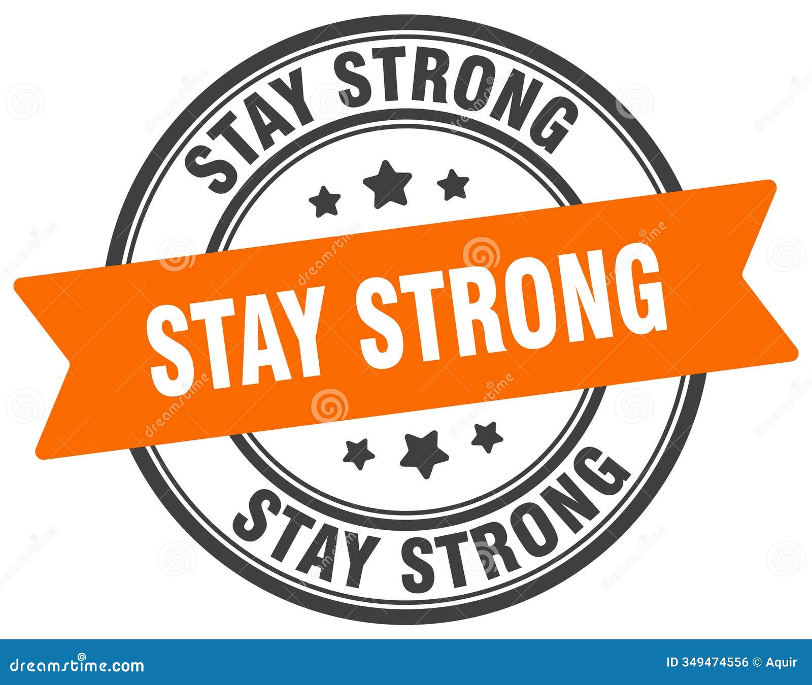 Stay Strong Stamp. Stay Strong Label on Transparent Background. Round ...