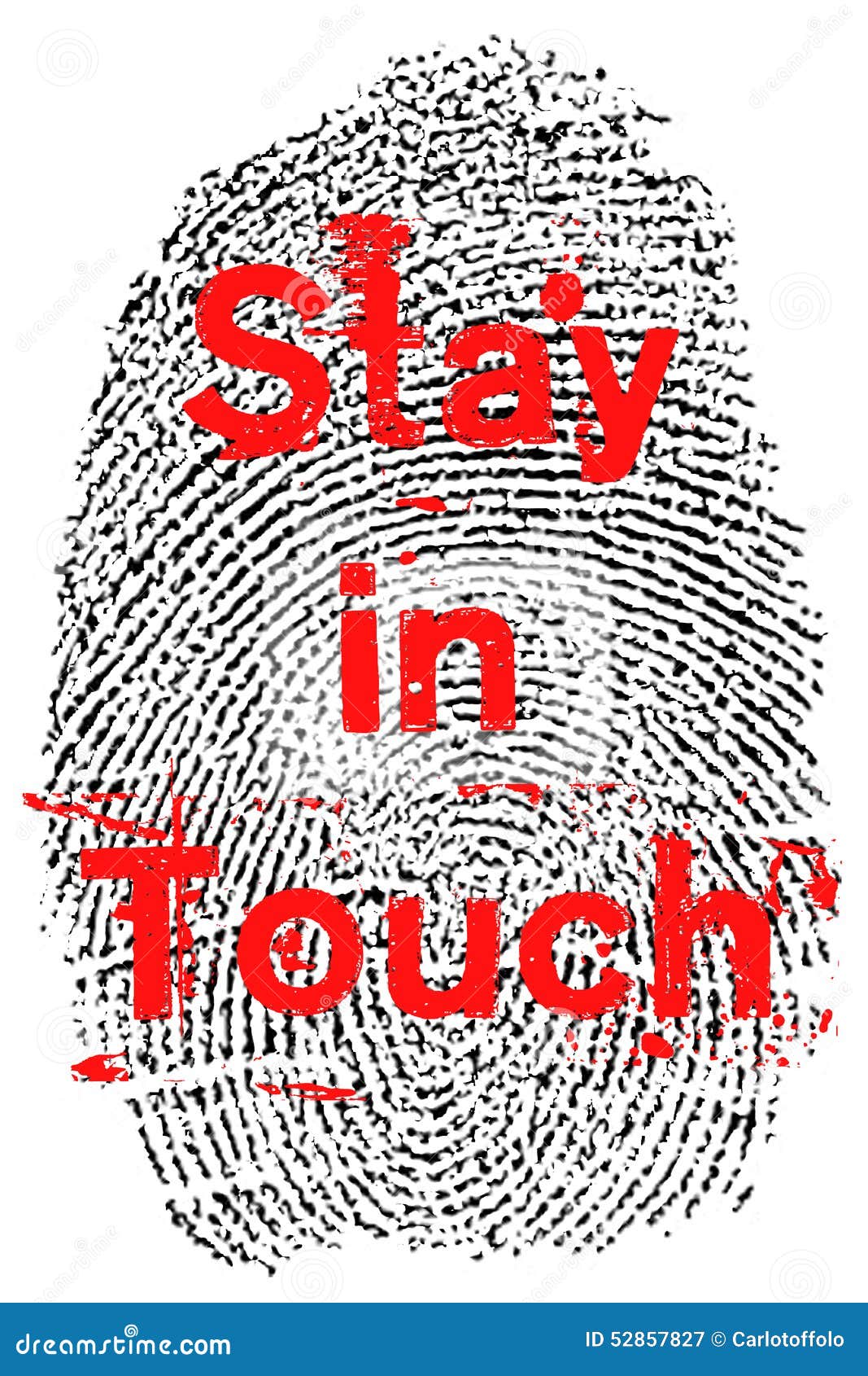 Stay in Touch stock illustration. Illustration of finger - 52857827