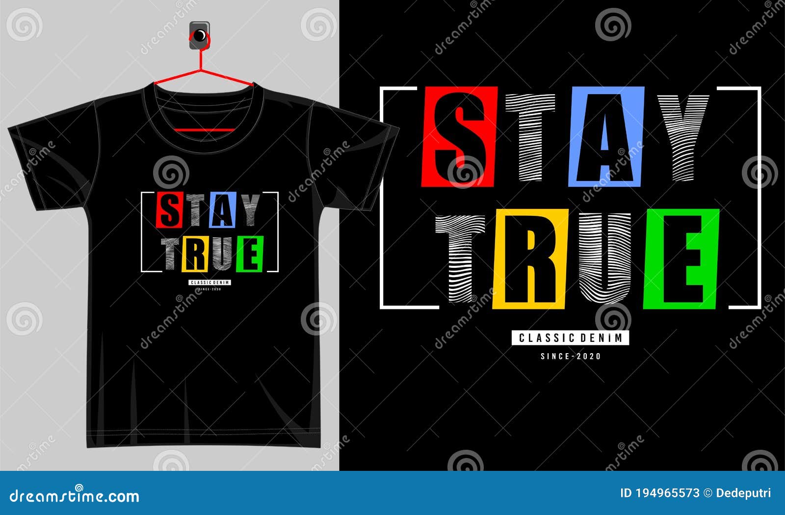 Stay true stock vector. Illustration of stay, retro - 194965573