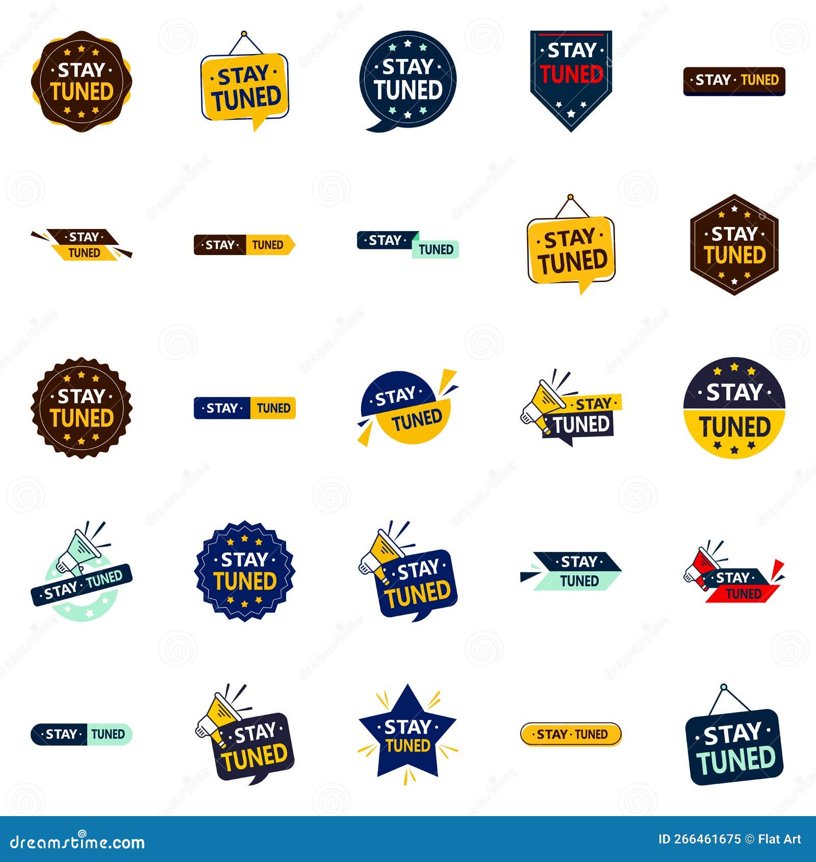 Stay Tuned 25 High Quality Vector Designs for a Premium and High End ...