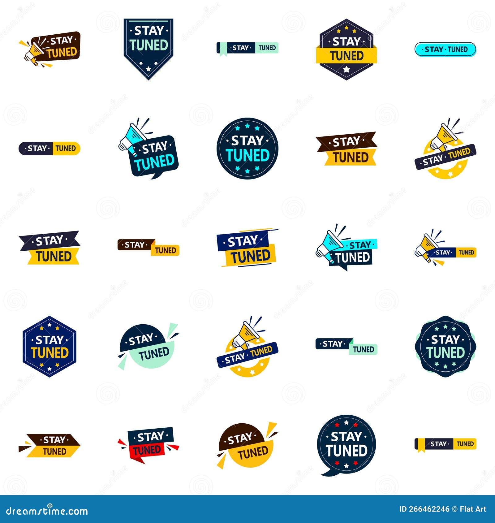 Stay Tuned 25 High Quality Vector Designs for a Premium and High End ...