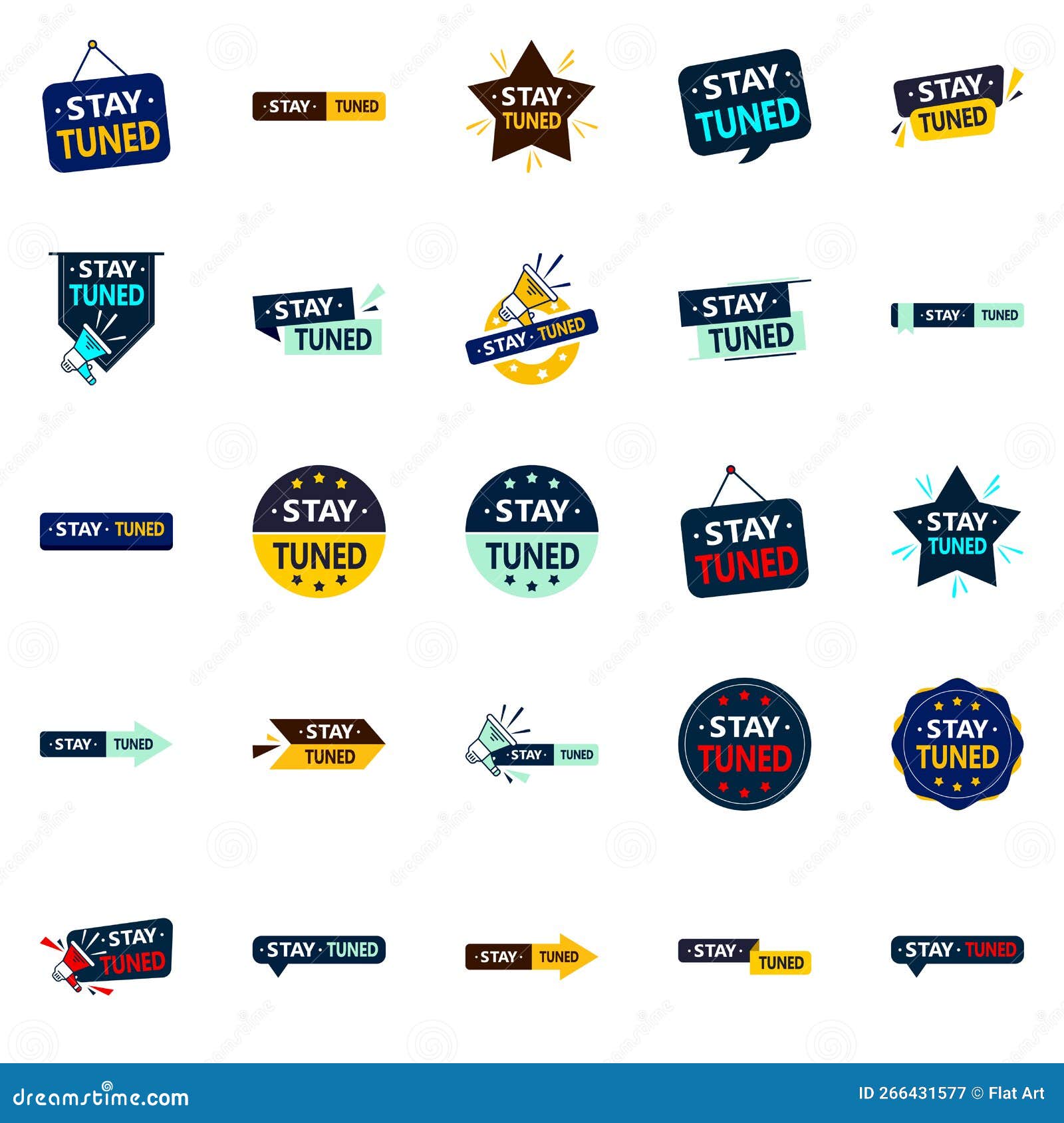 Stay Tuned 25 Innovative Vector Elements for a Bold and Exciting Brand ...