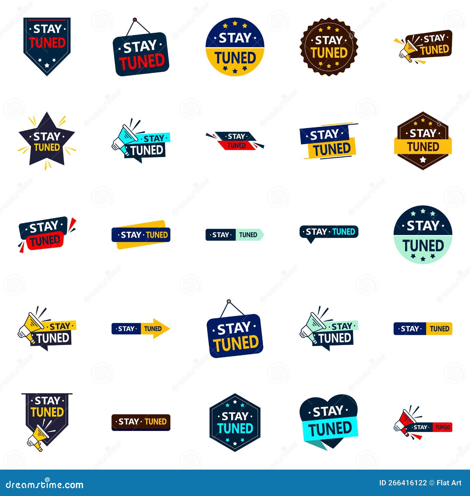 Stay Tuned Versatile Vector Designs for All Your Branding Needs 25 Pack ...
