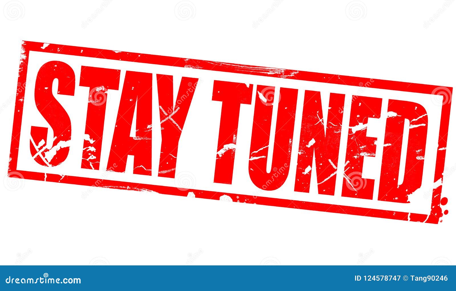 Stay tuned in red frame stock illustration. Illustration of corrosion ...