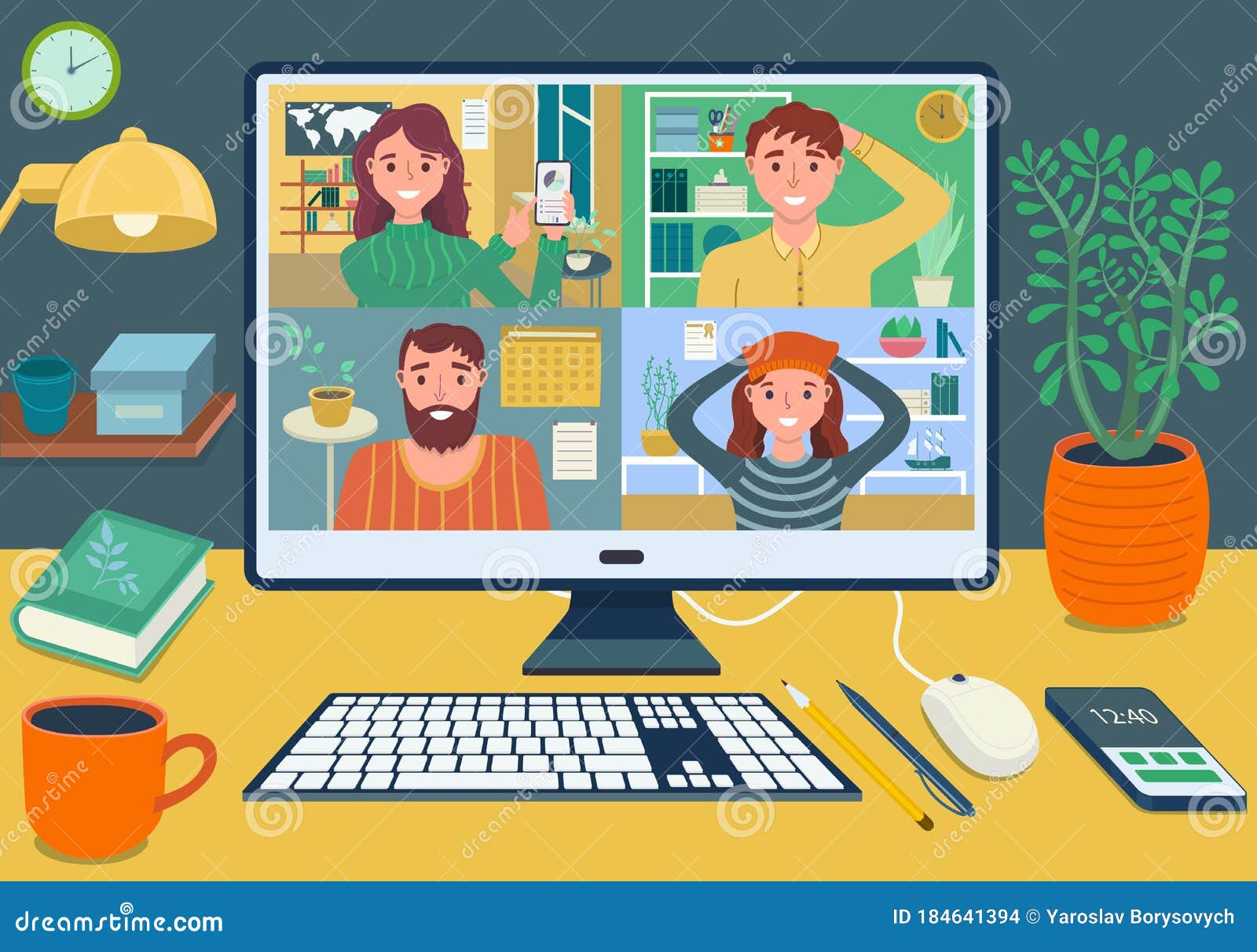 Computer People Talking Stock Illustrations – 16,636 Computer People ...
