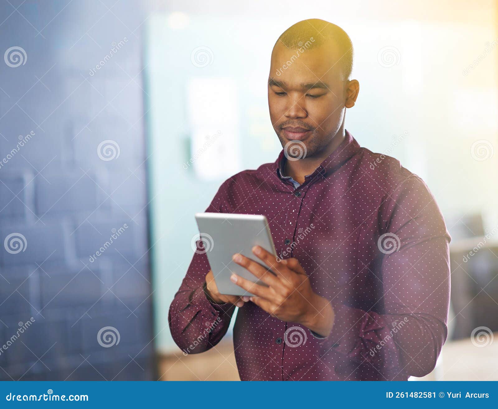 Staying Ahead of the Game with the Latest Technology. a Male Designer ...