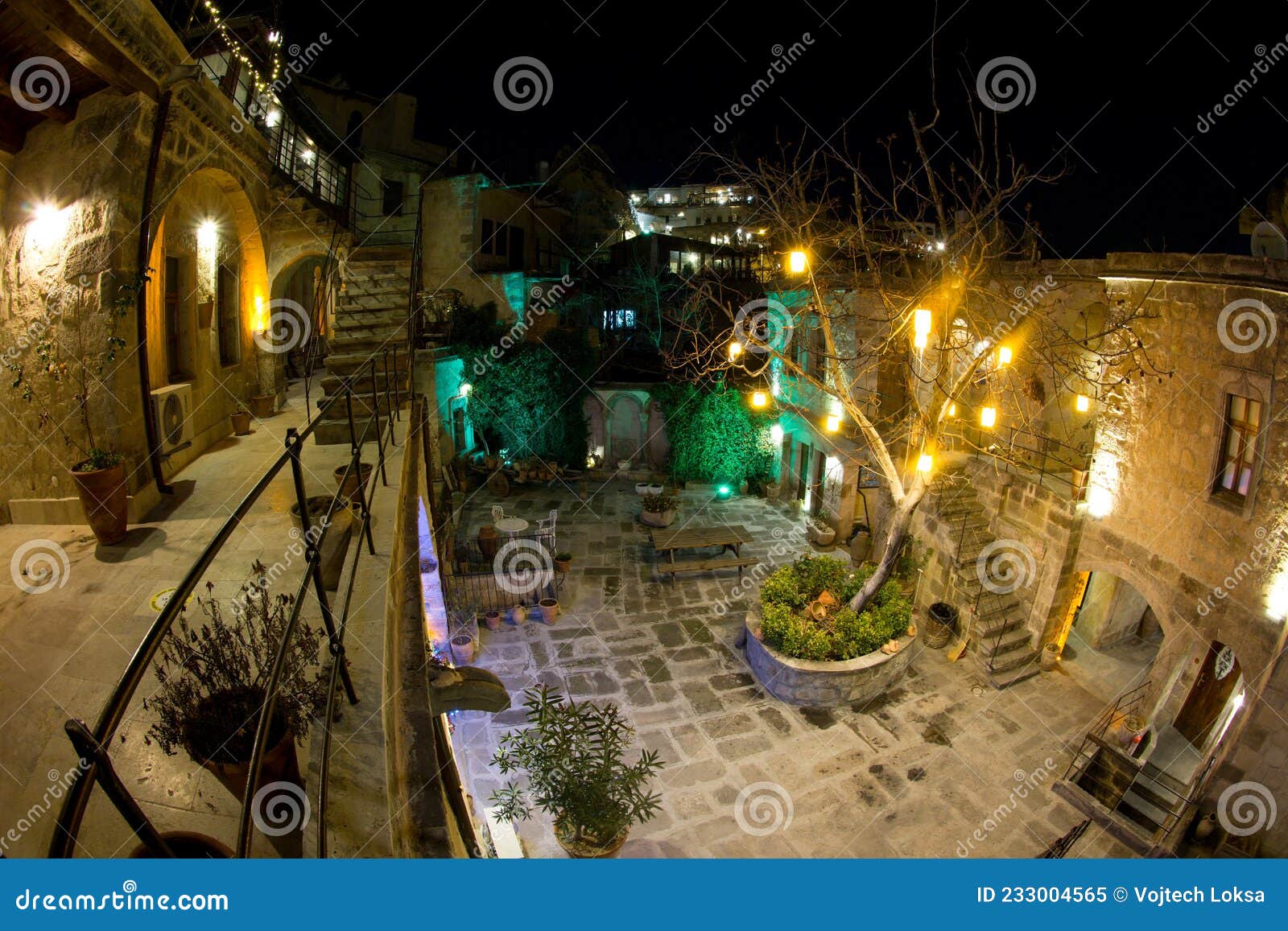 A Cave Hotel in Cappadocia, Turkey Stock Image - Image of desert ...
