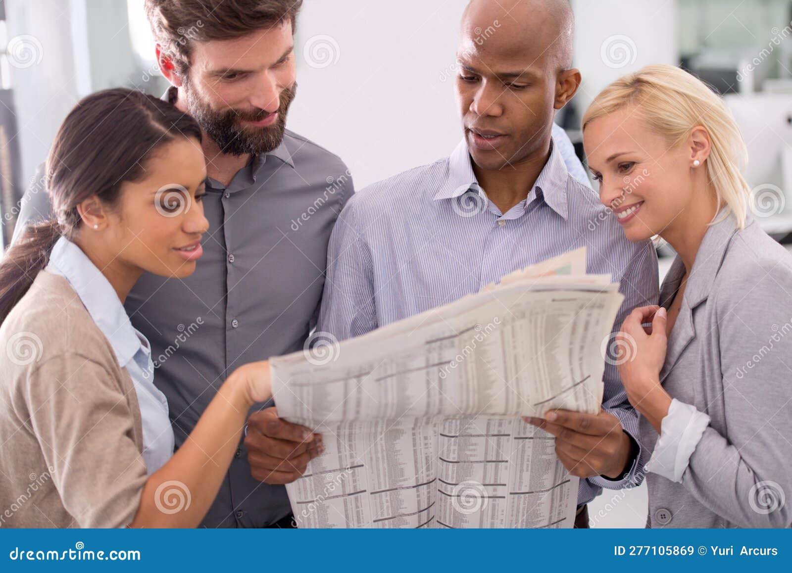 Staying One Step Ahead of the Competition. a Group of Work Colleagues ...