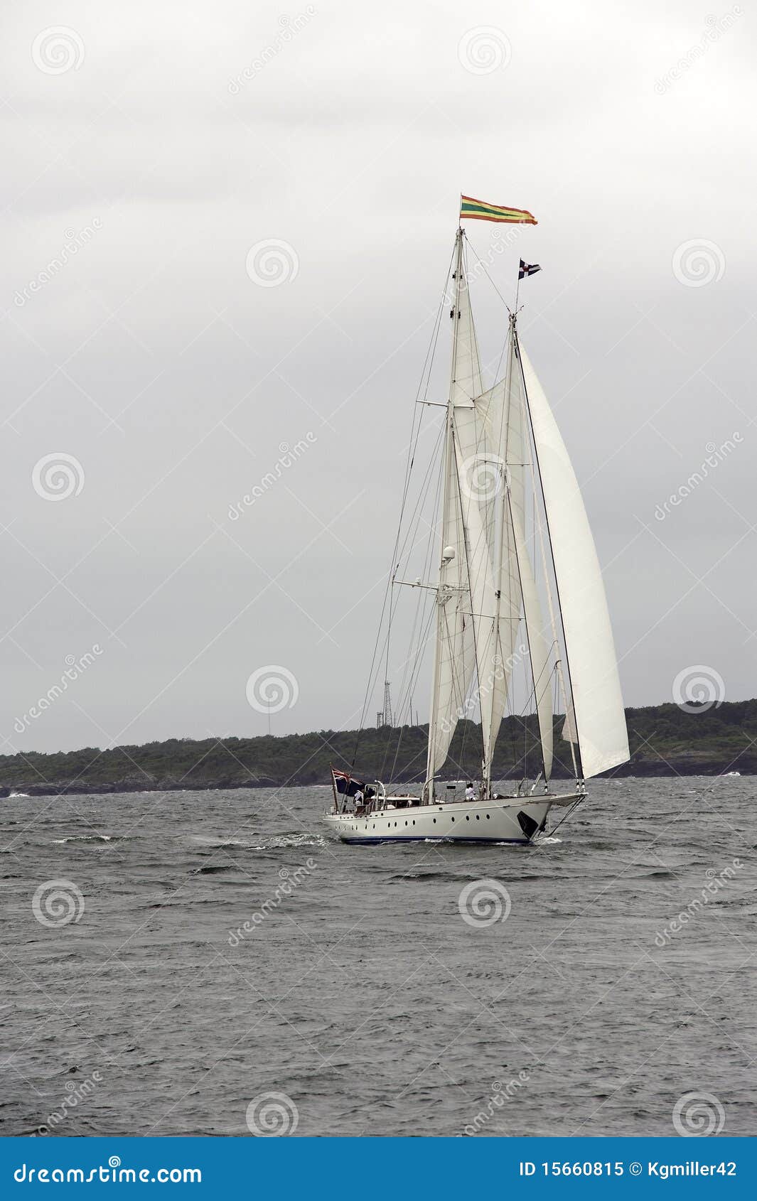 Staysail Schooner Foreward View Stock Image - Image of stateroom, shore ...