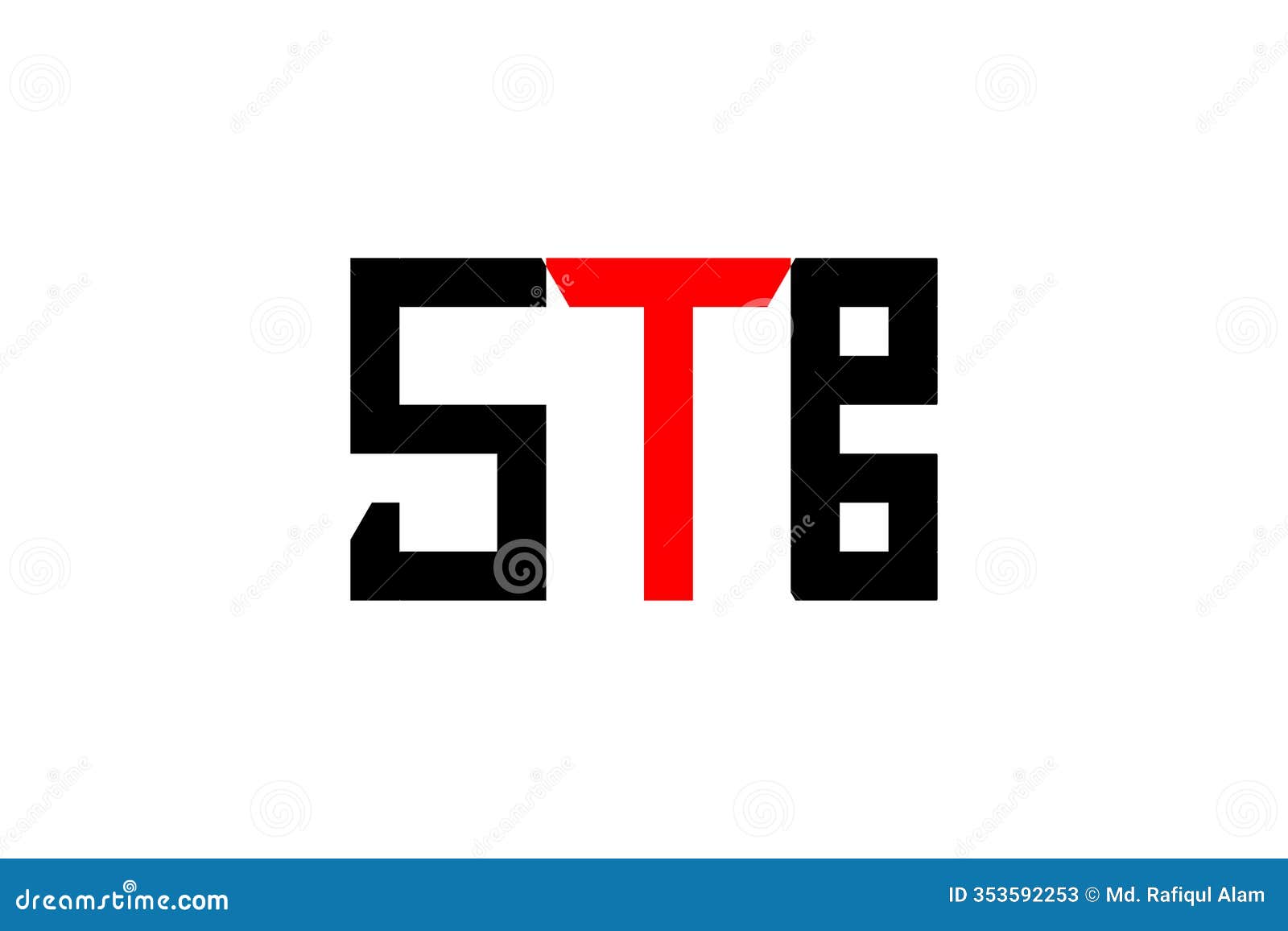 STB Letter Initial Logo Design Clean, Professional Vector Illustrations ...