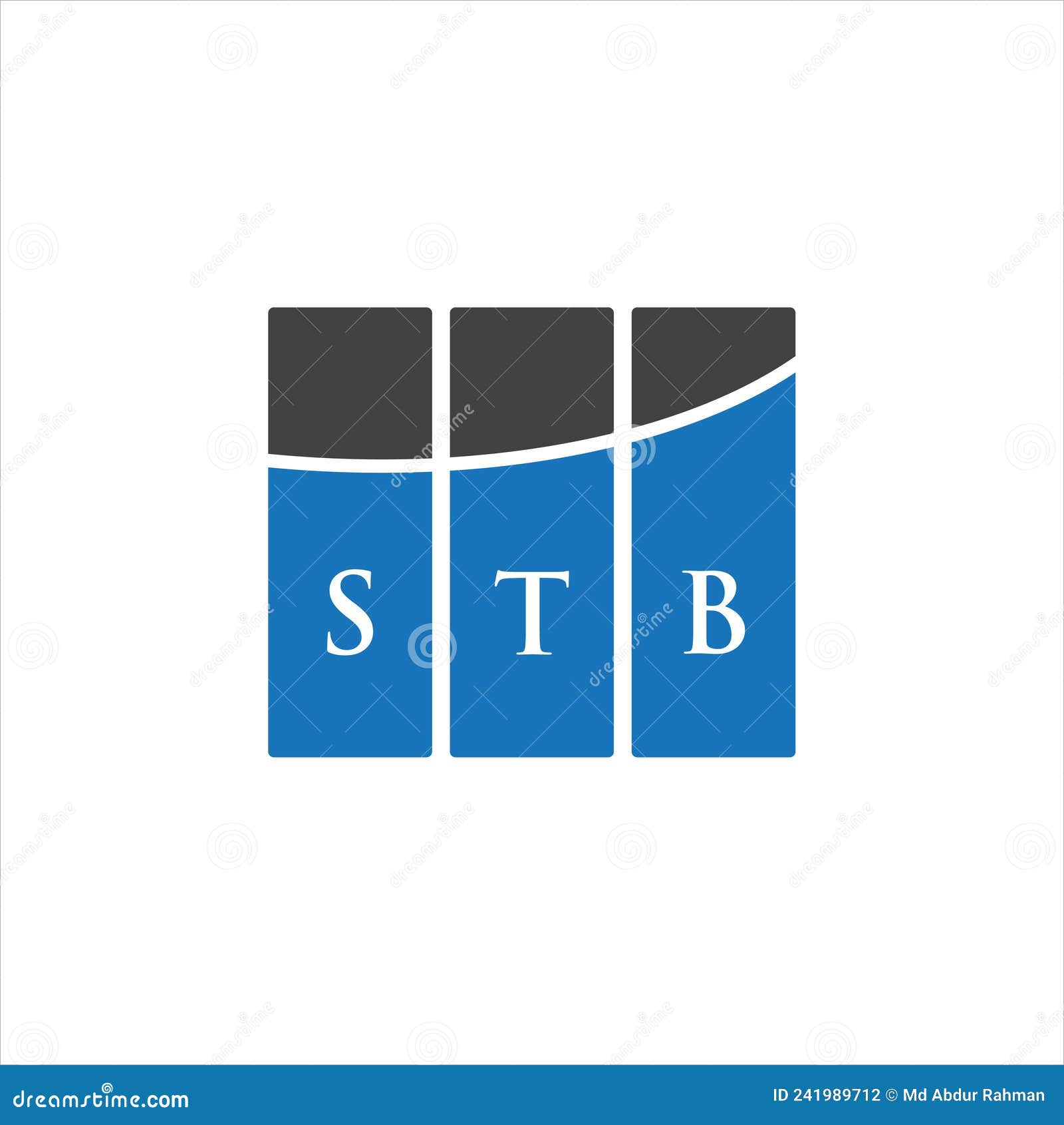 STB Letter Logo Design on White Background. STB Creative Initials ...