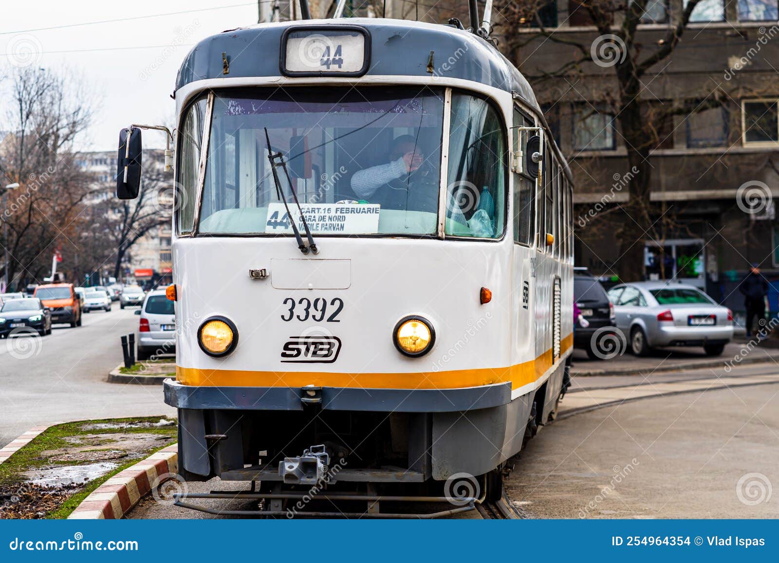STB Tram or Tramvai in Bucharest, Romania, 2022 Editorial Stock Image ...