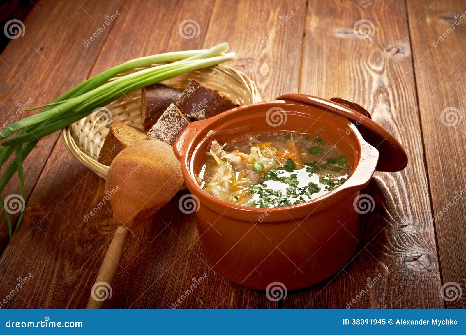 Stchi Ruso De La Sopa De La Chucrut Imagen de archivo - Imagen de ...