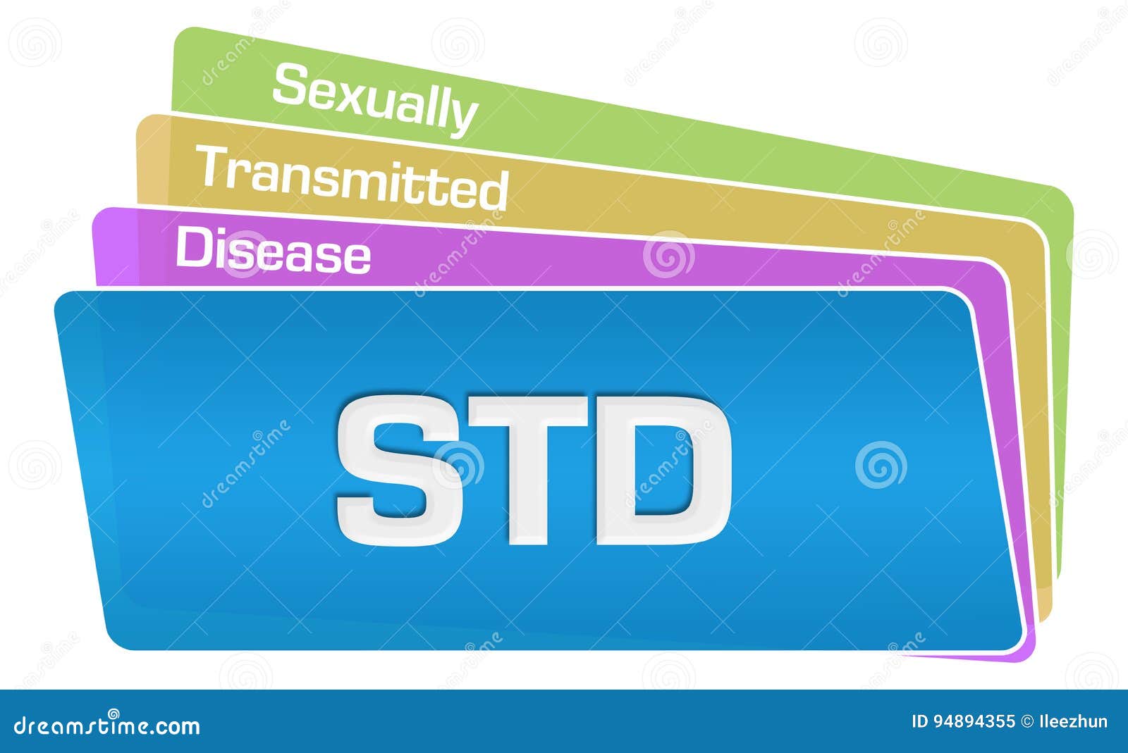 STD - Sexually Transmitted Disease Text Colorful Squares Stack Stock ...
