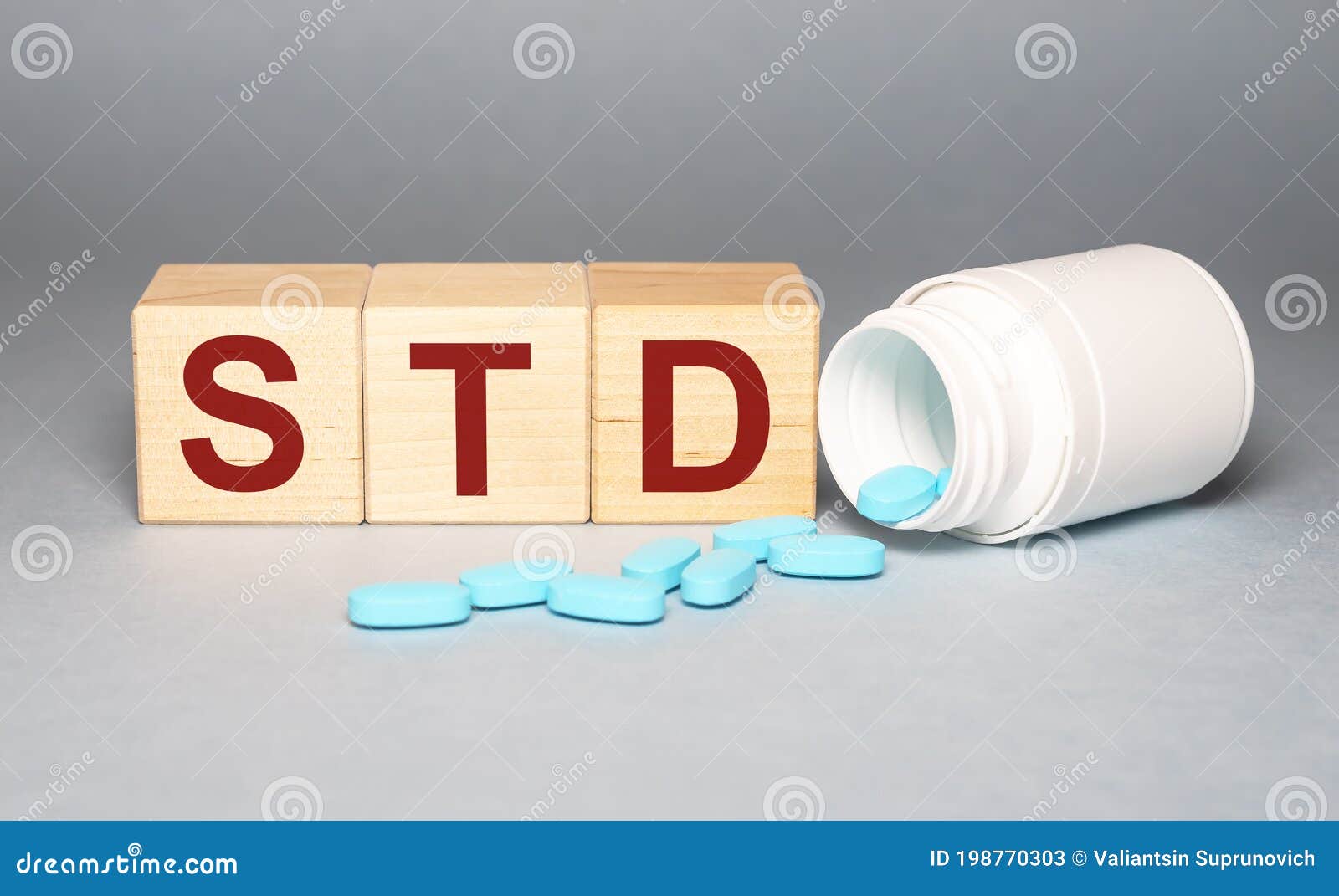 STD, Sexually Transmitted Infections, Acronym Text on Wooden Cubes ...
