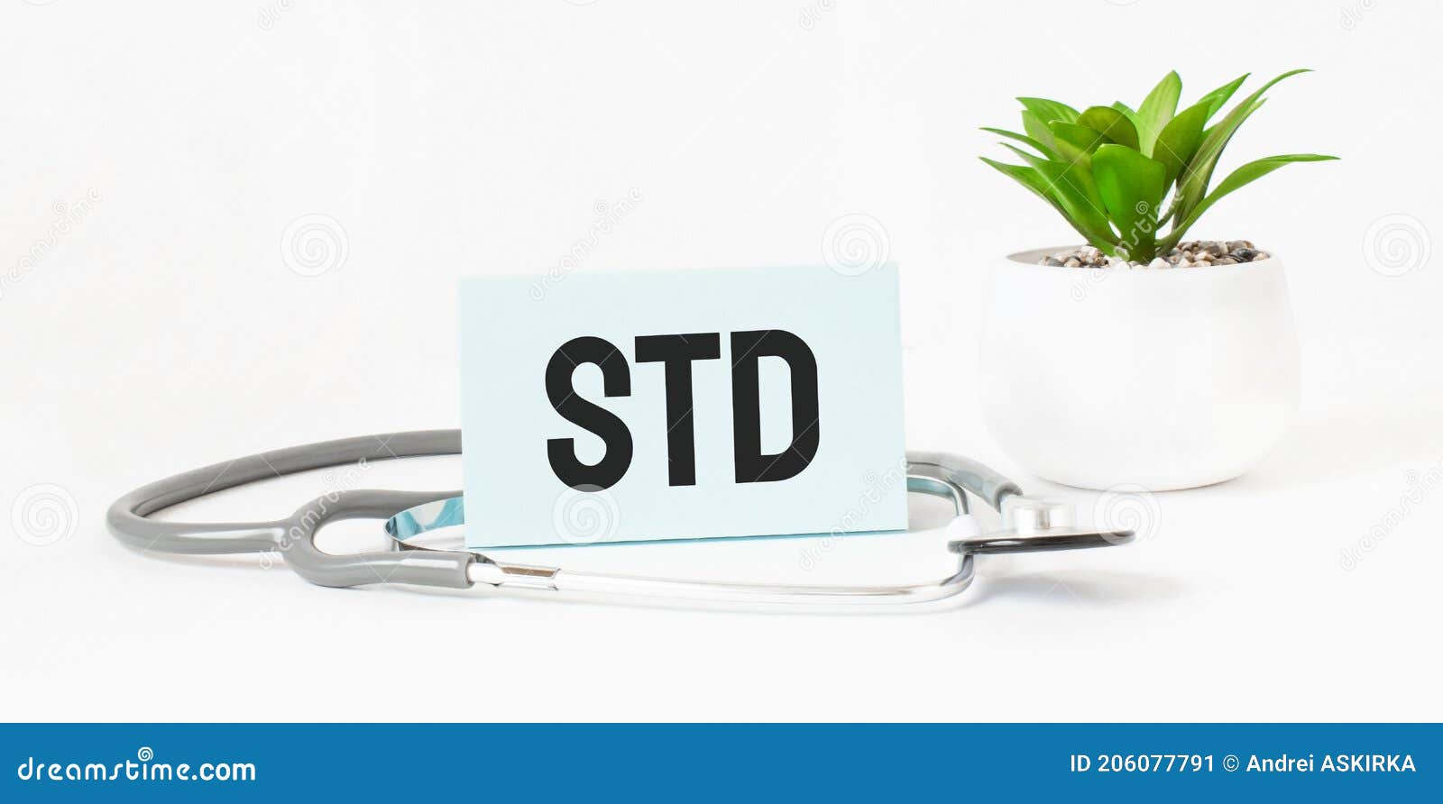 STD Word on Notebook,stethoscope and Green Plant Stock Image - Image of ...