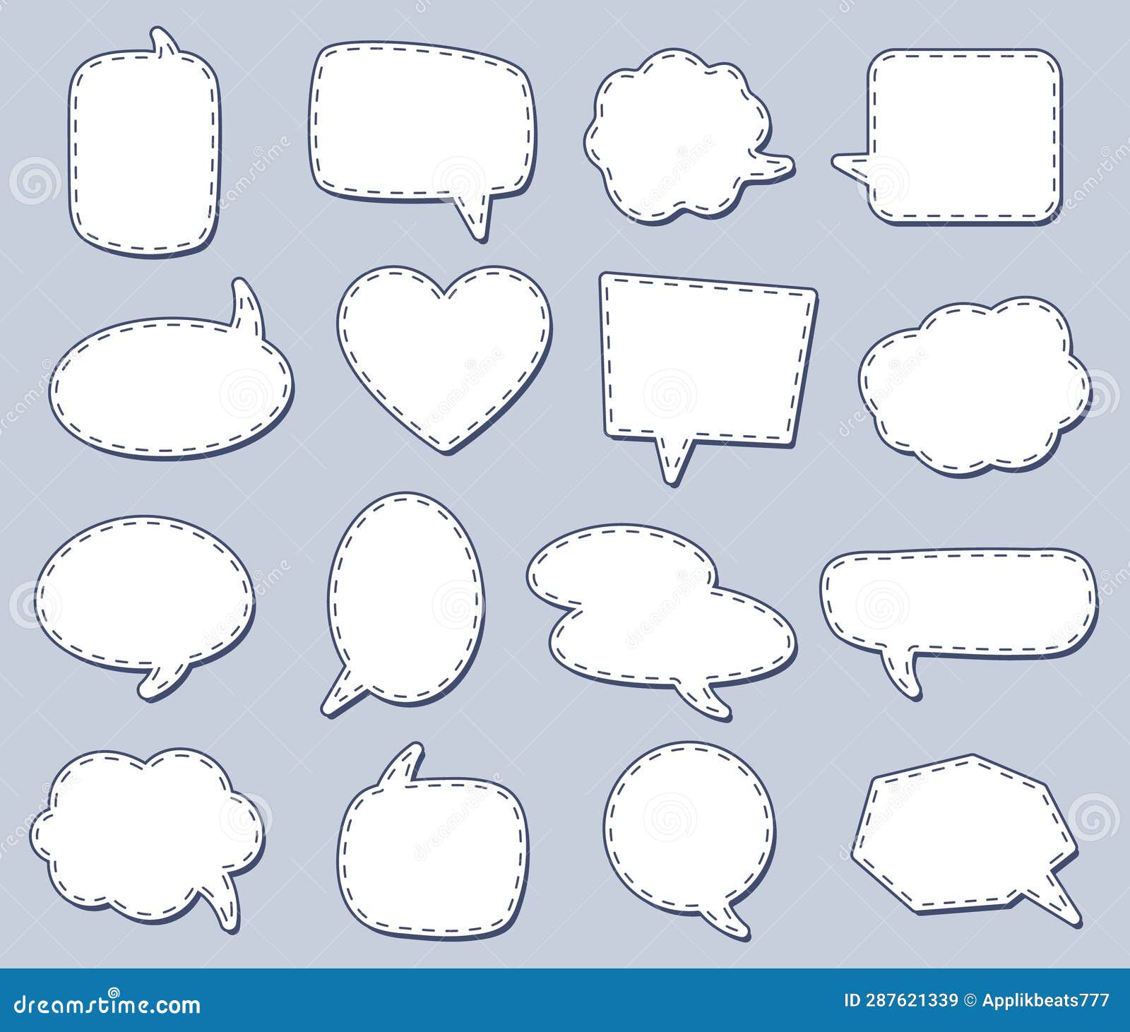 Steach Speech Bubbles for Talk Conversation, Dialog Different Stock ...