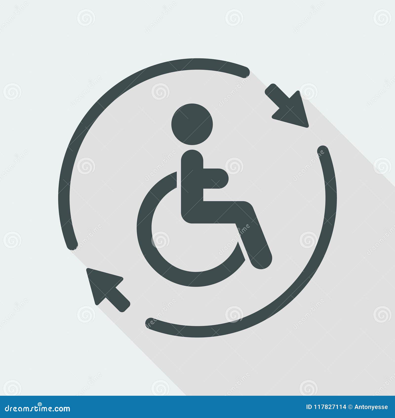 Steady Handicapped Assistance Service - Vector Web Icon Stock Vector ...