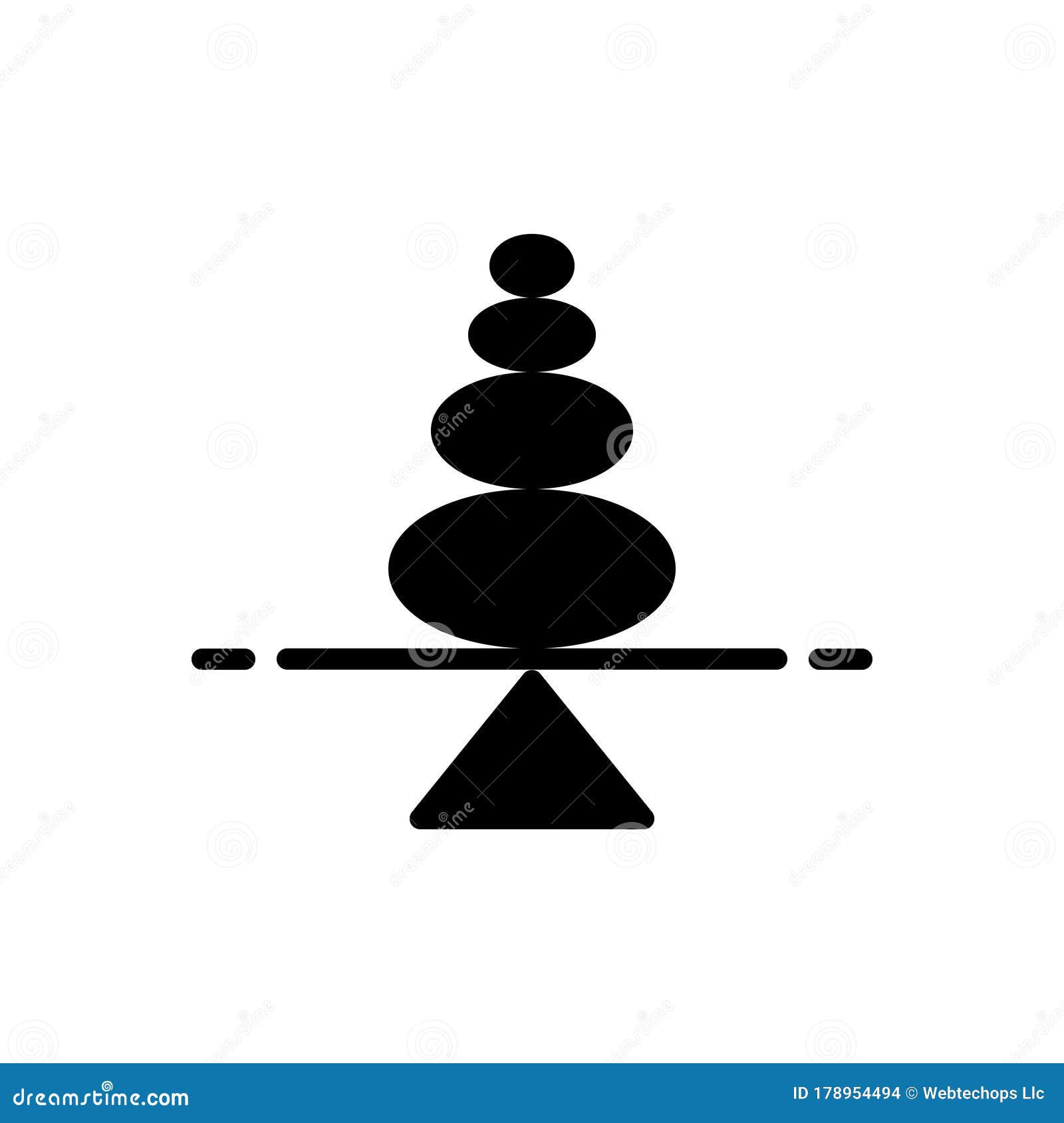 Black Solid Icon for Steady, Constant and Regular Stock Vector ...