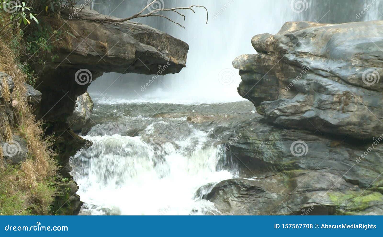 Water Finding Its Way through the Rocks Stock Footage - Video of stone ...