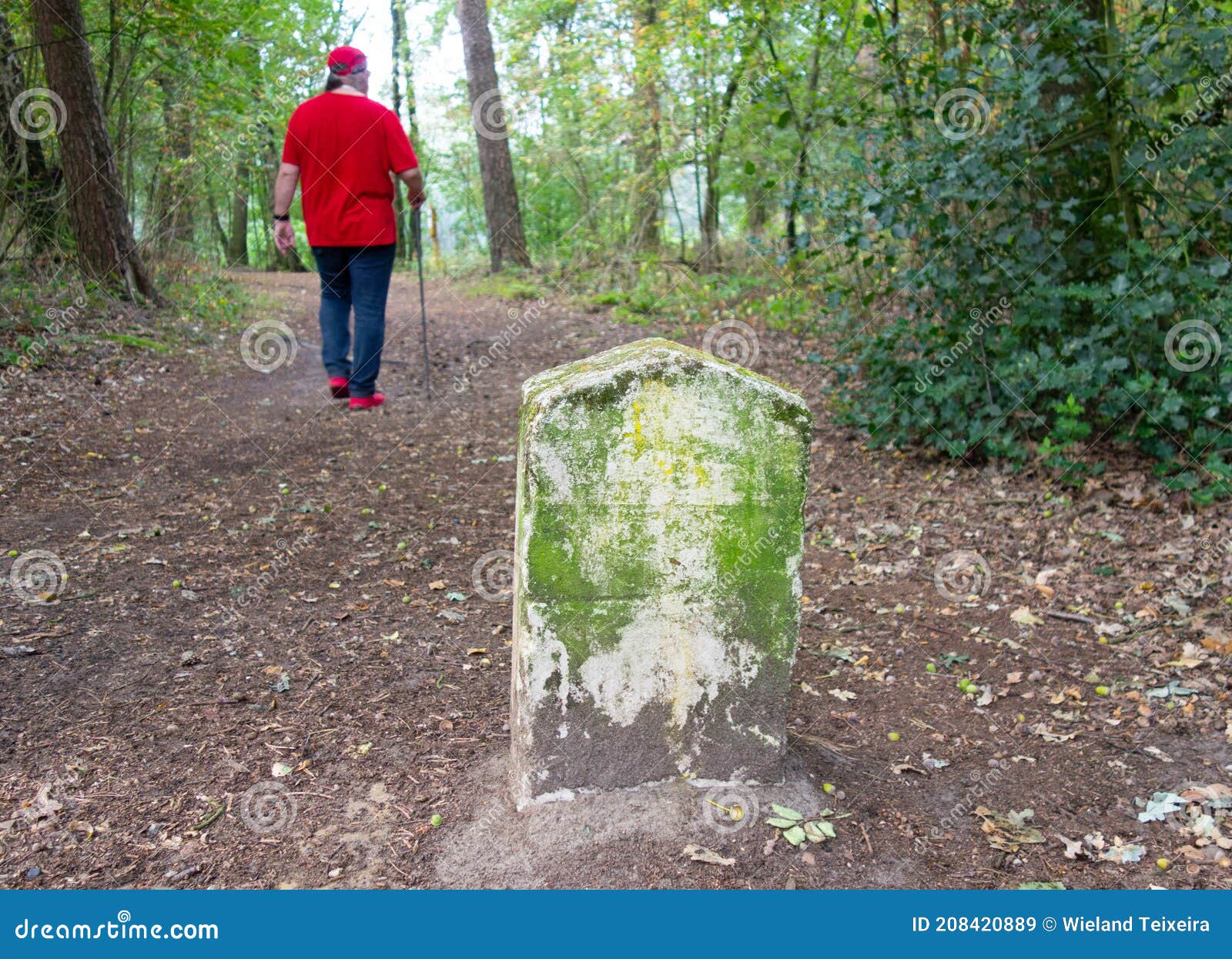 A Steady Pole and S Steady Wanderer Stock Image - Image of person ...