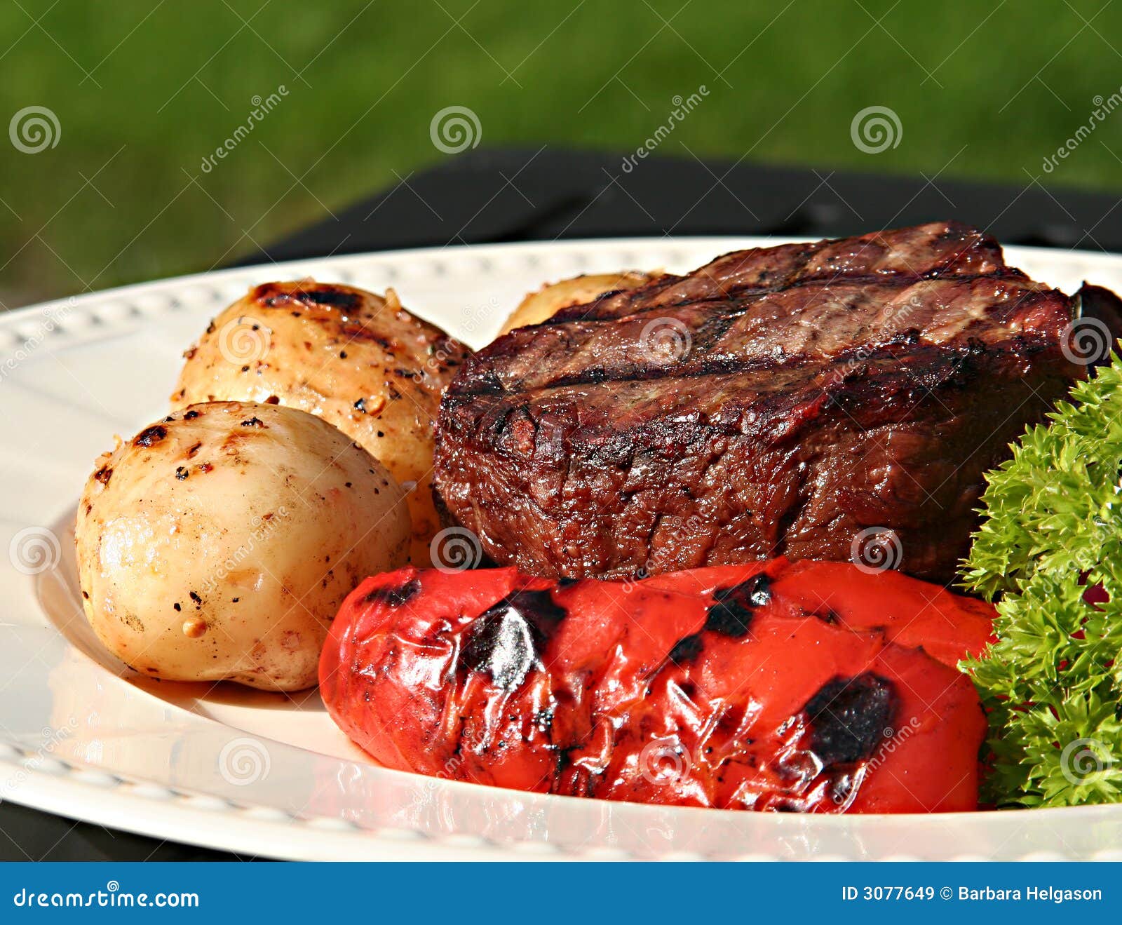 Steak stock image. Image of beef, summertime, food, juicy - 3077649