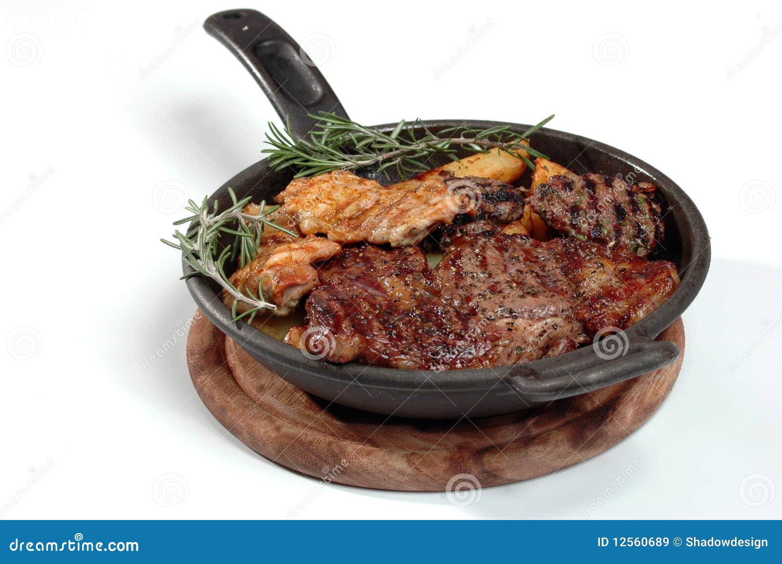 Steak beef stock image. Image of potatoes, dinner, formal - 12560689