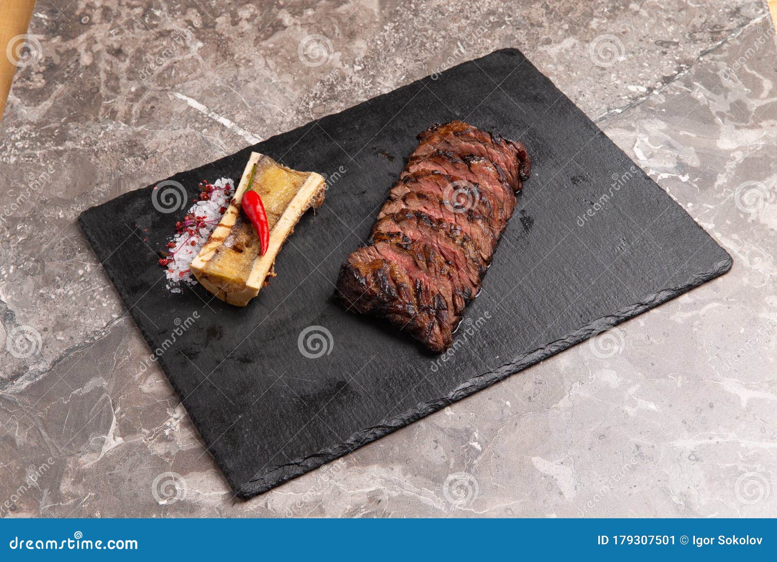 Steak and brain bone stock image. Image of organic, colorful - 179307501
