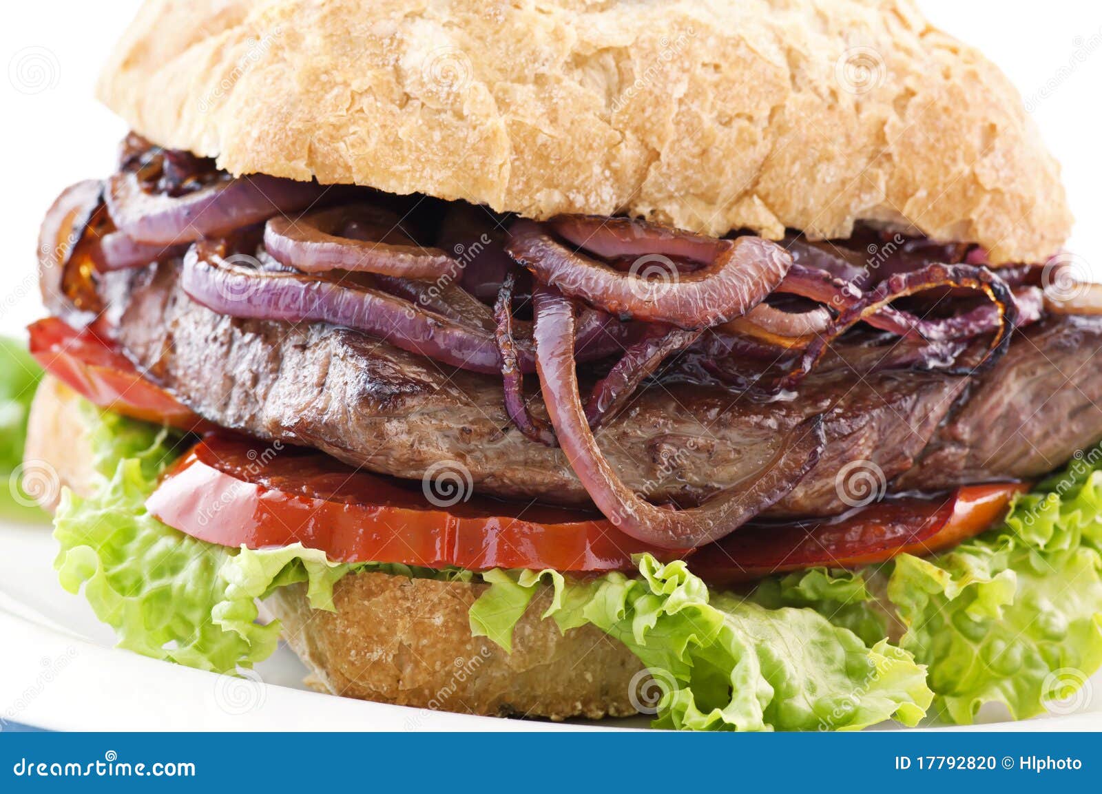 Steak Burger stock photo. Image of bread, ciabatta, mottled - 17792820