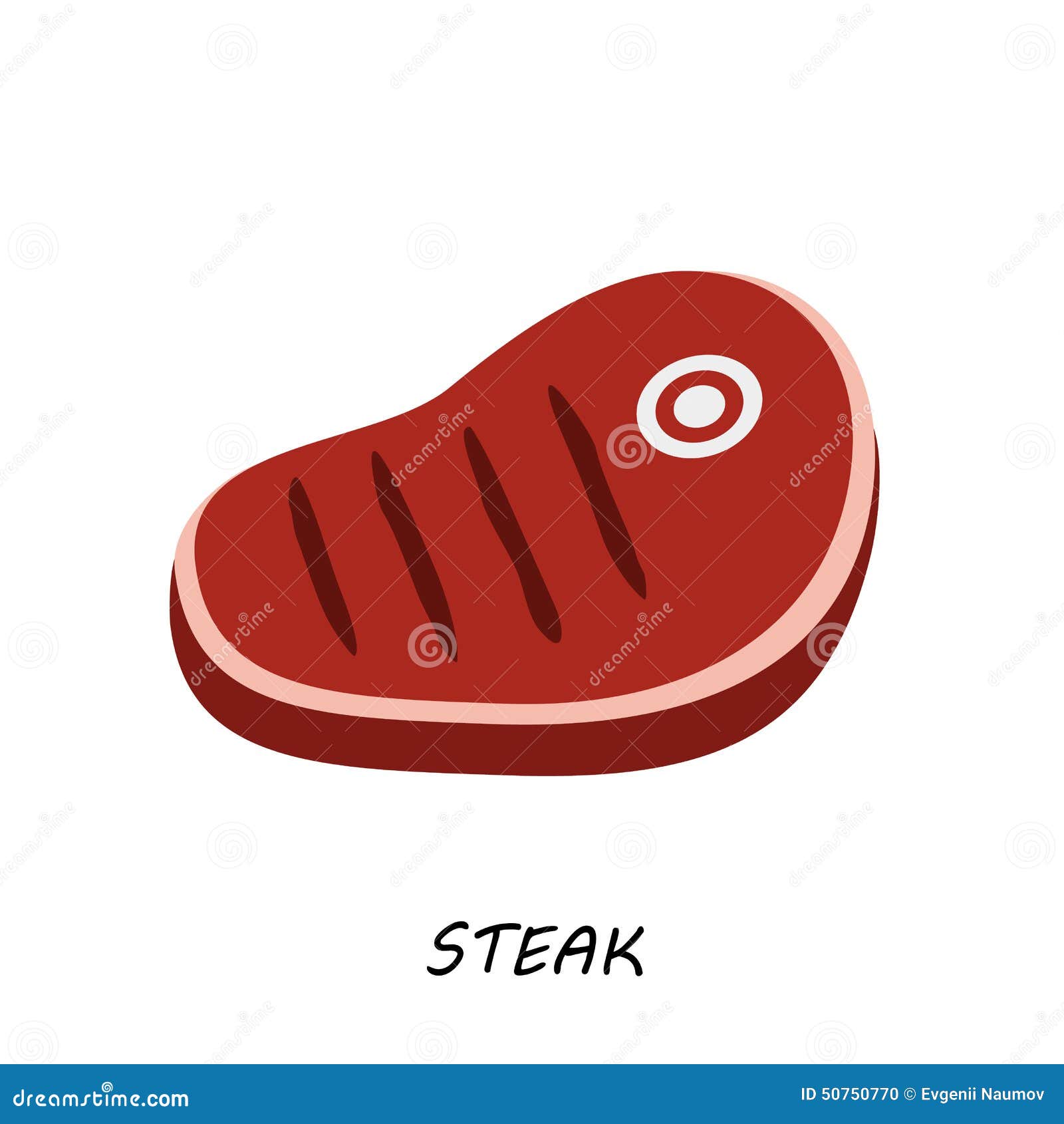 Steak Cuts Set. Beef Cuts Chart And Pieces Of Beef, Used For Cooking ...