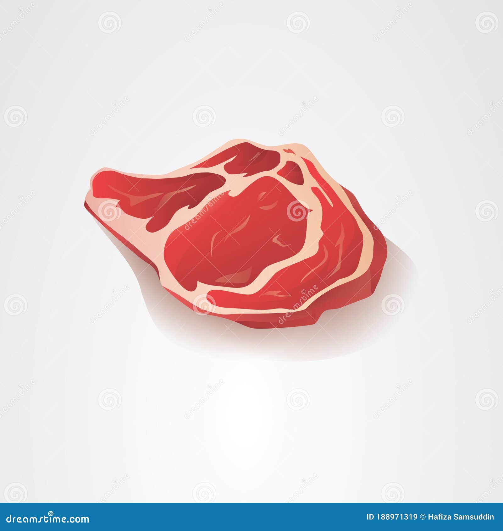 Steak Cut. Vector Illustration Decorative Design Stock Vector ...