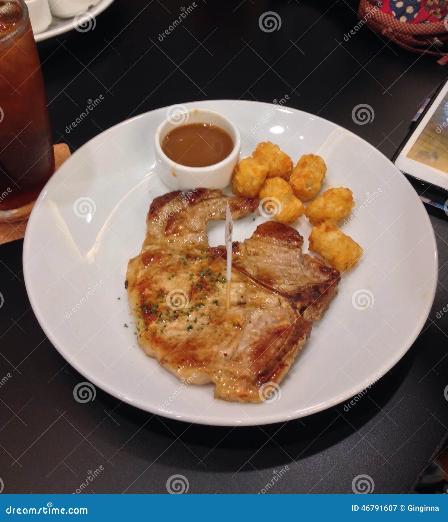 Steak stock image. Image of delicious, steak, pock, foods - 46791607