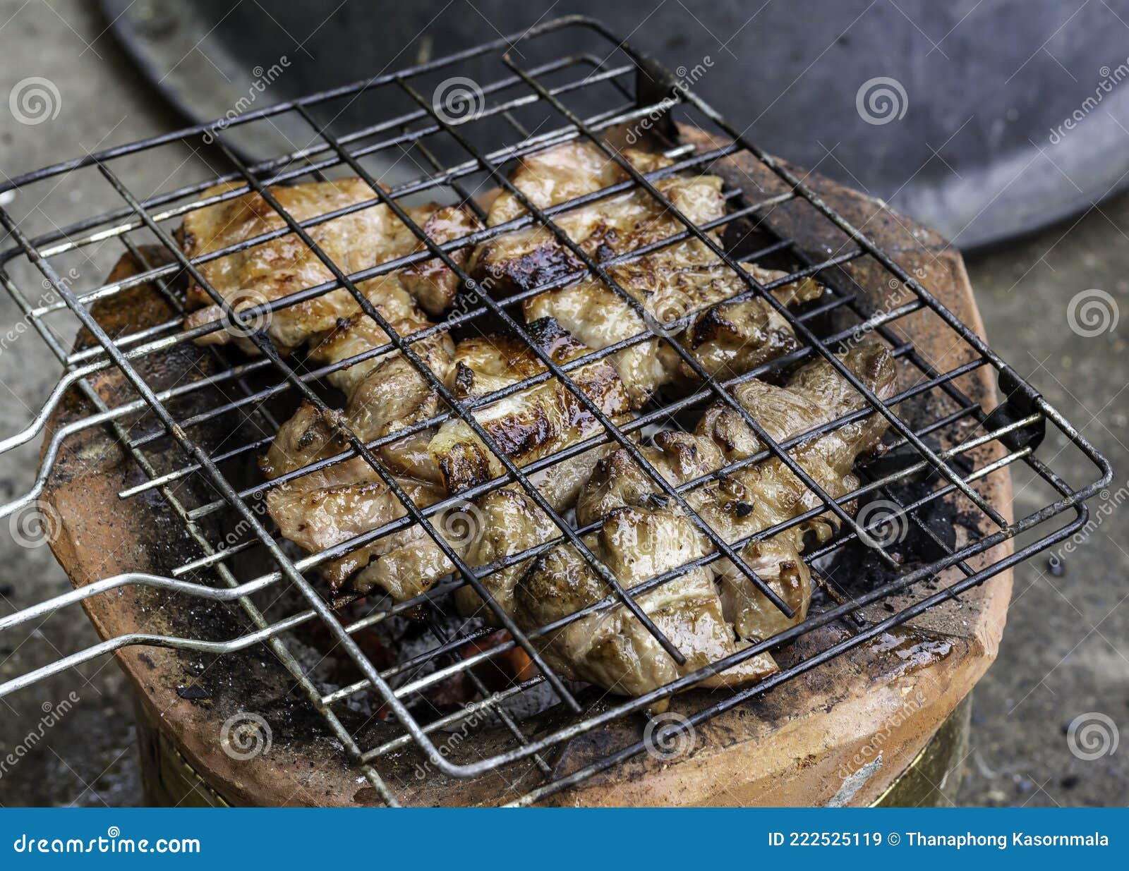 The steak stock image. Image of dark, summer, barbeque - 222525119