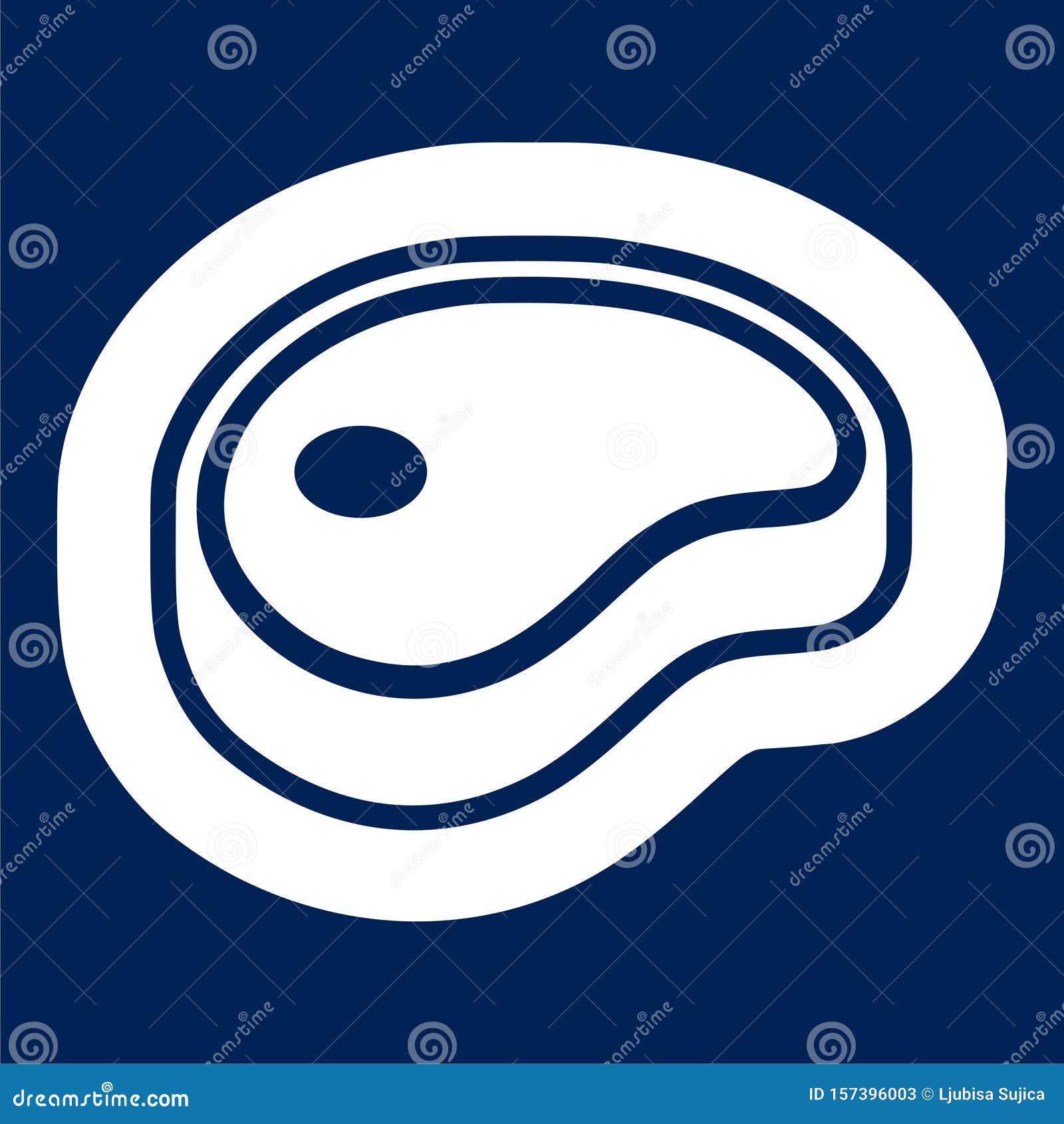 Steak icon - Illustration stock illustration. Illustration of logo ...