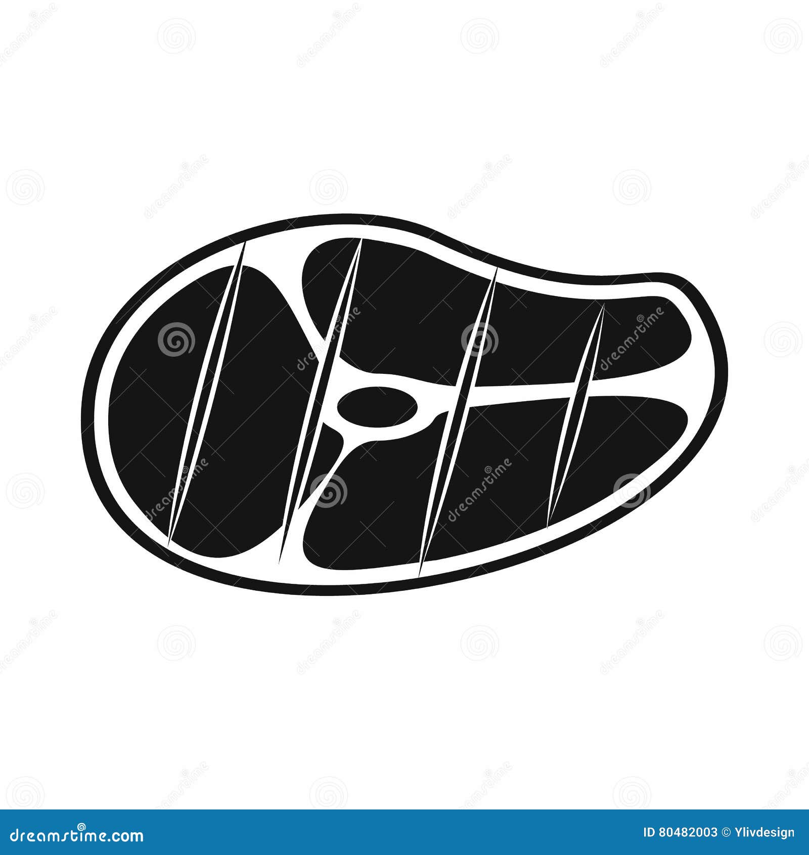 Steak Icon, Outline Style Vector Illustration | CartoonDealer.com #81298094