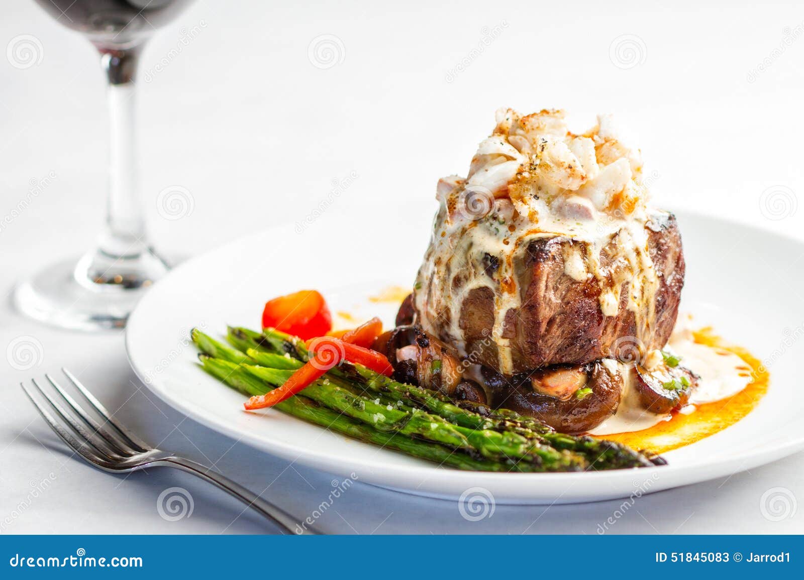 Steak Oscar stock image. Image of plated, crab, cooking - 51845083