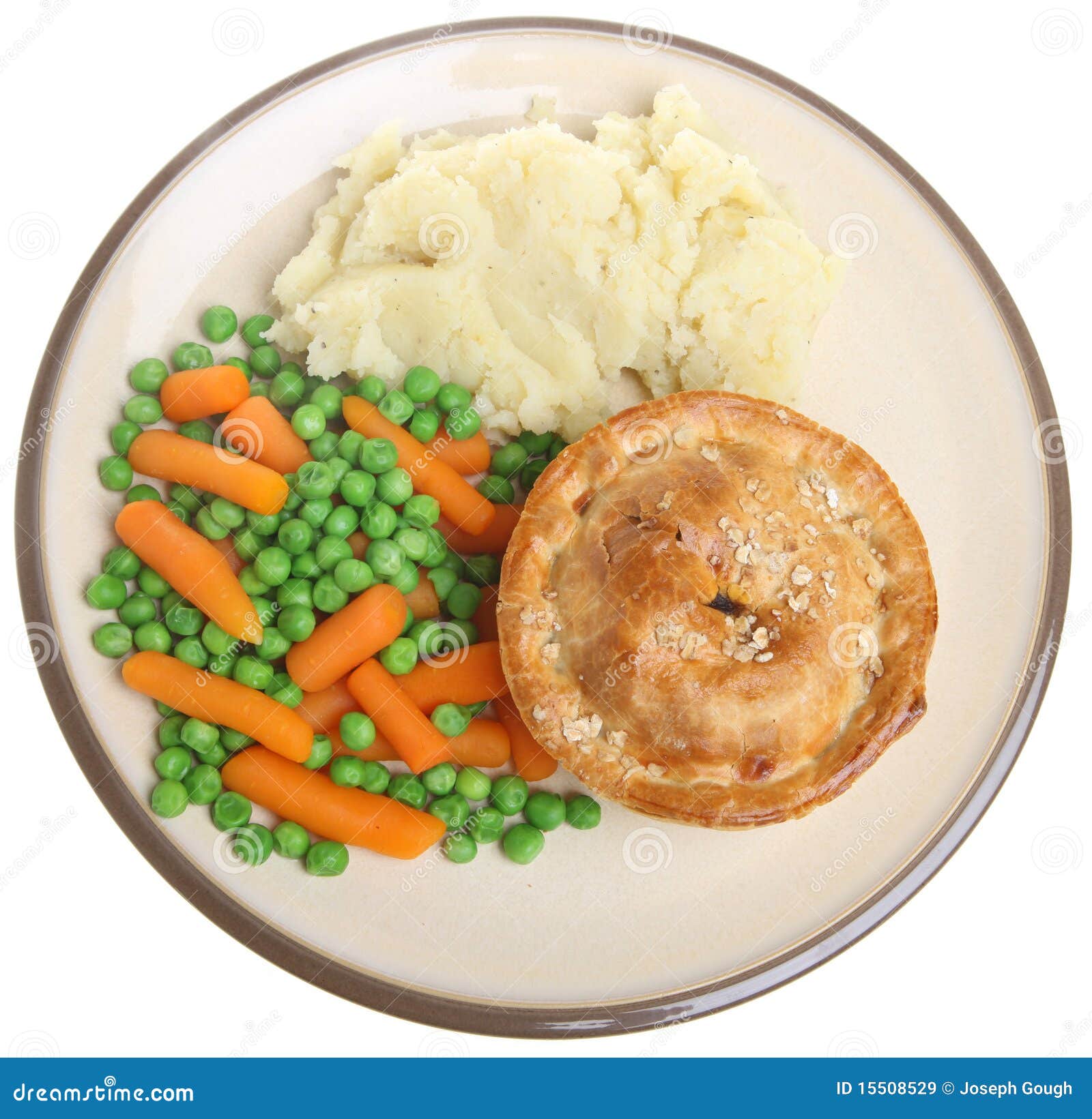 Steak Pie and Mash stock image. Image of mash, meal, potato - 15508529