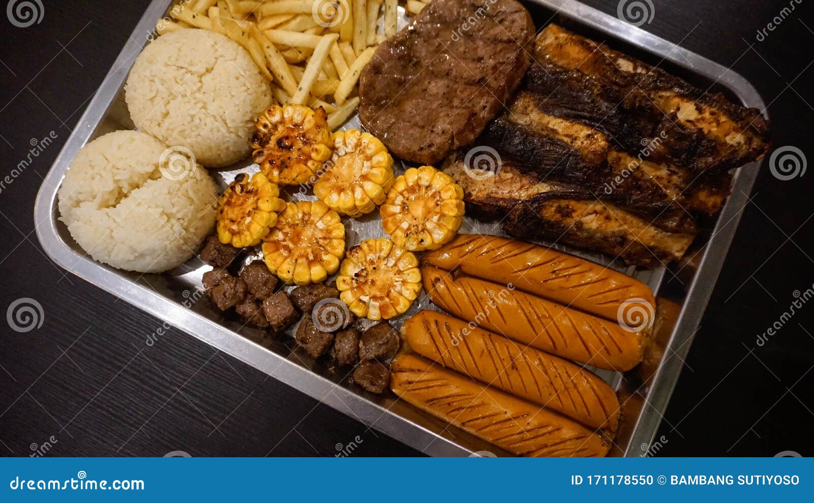 Steak and ribs stock photo. Image of bridge, lovers - 171178550