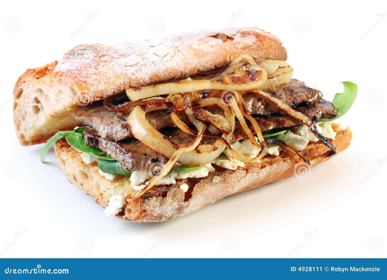 Steak Sandwich stock image. Image of goats, beef, cheese - 4928111