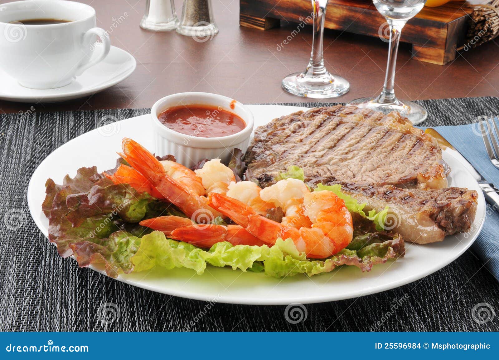 Steak and seafood stock photo. Image of beef, coffee - 25596984