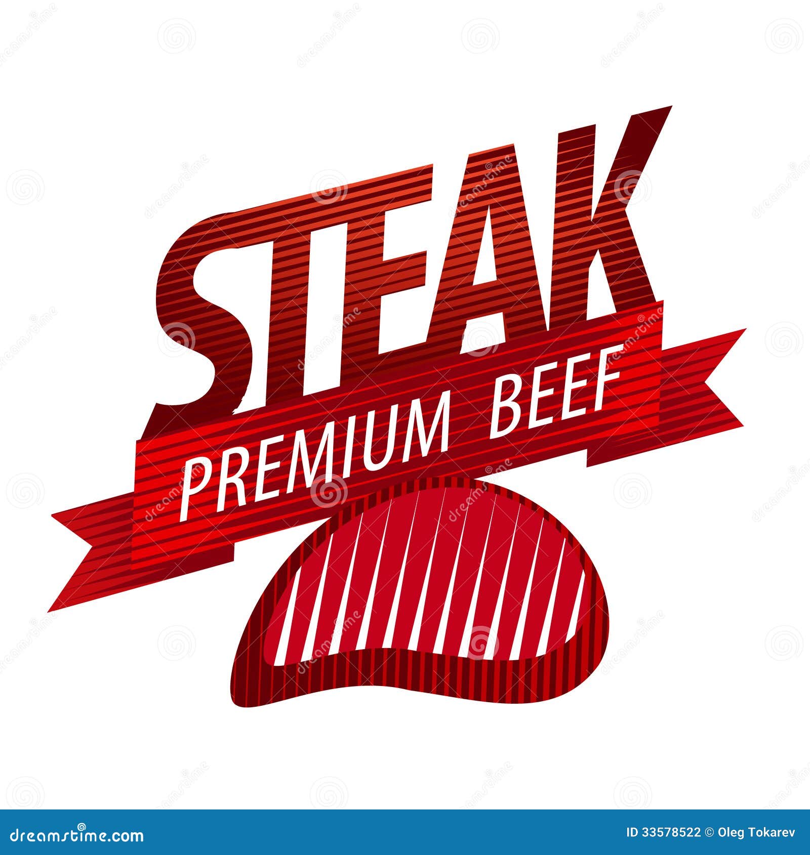 Steak sign stock illustration. Illustration of symbol - 33578522