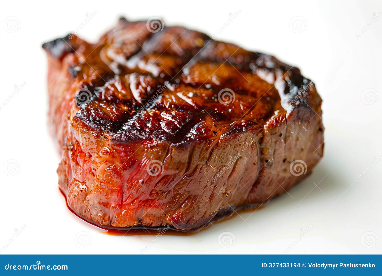 A Steak is Sitting on a White Surface Stock Photo - Image of meat ...