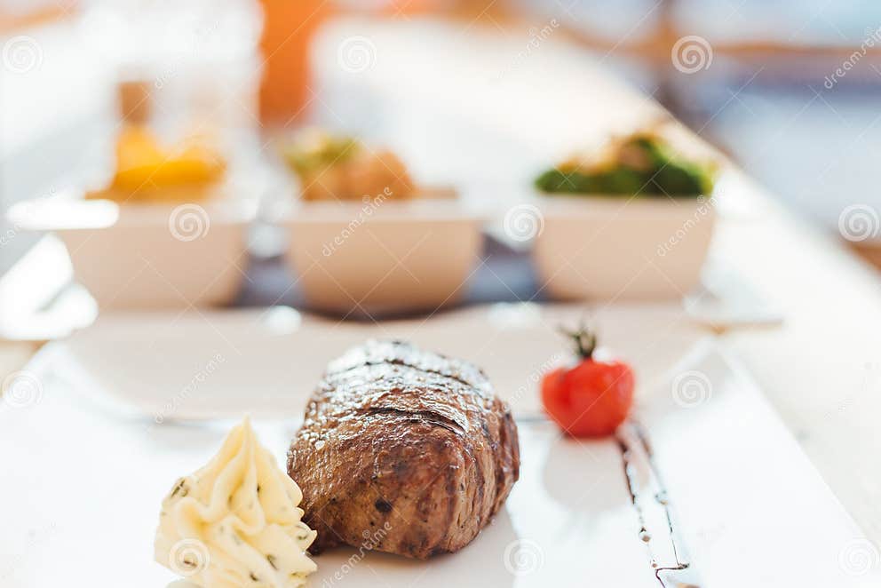 Steak with Sunset stock image. Image of sliced, ingredient - 90802853