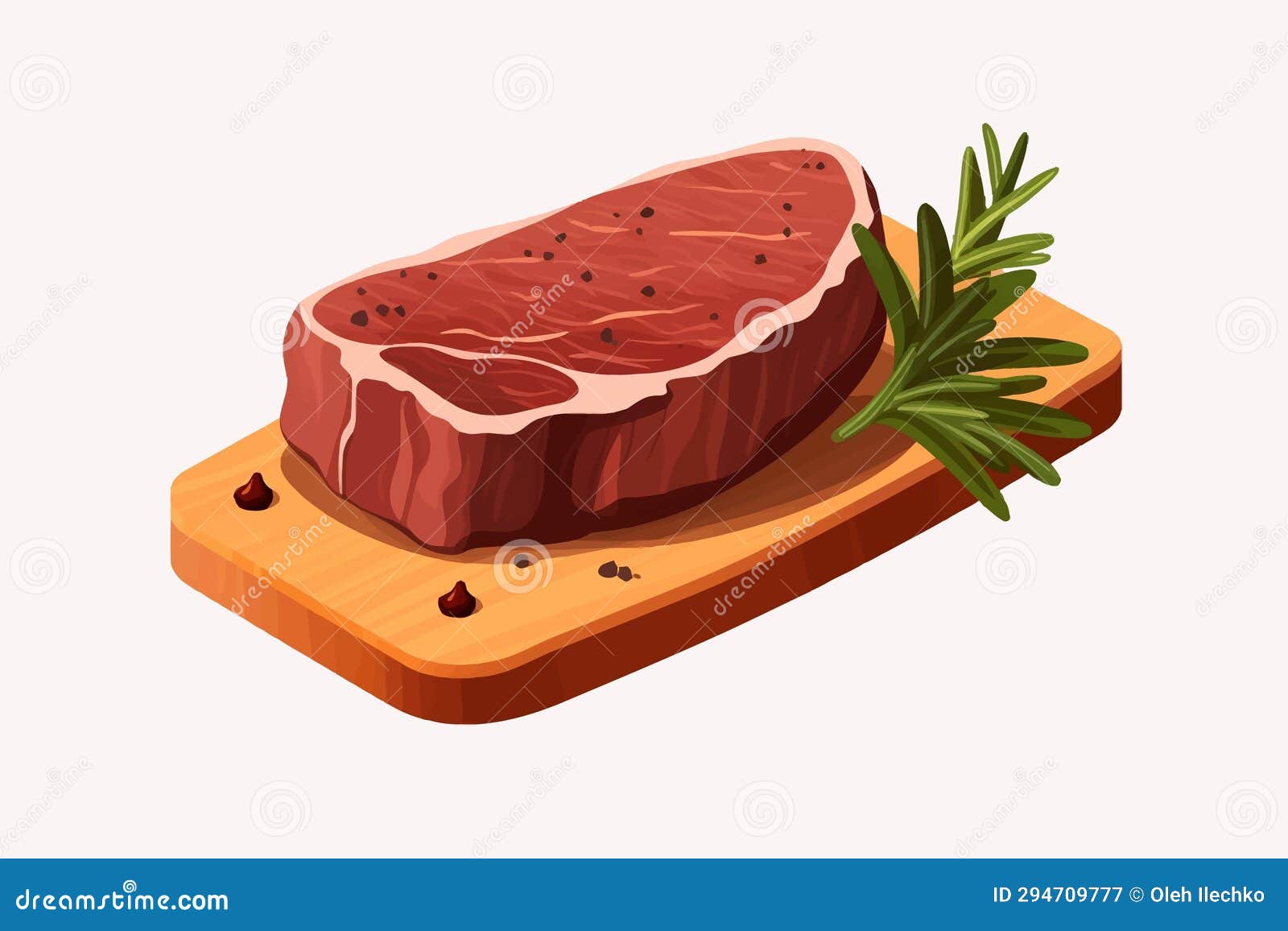 Steak Vector Flat Minimalistic Asset Isolated Vector Style Illustration ...