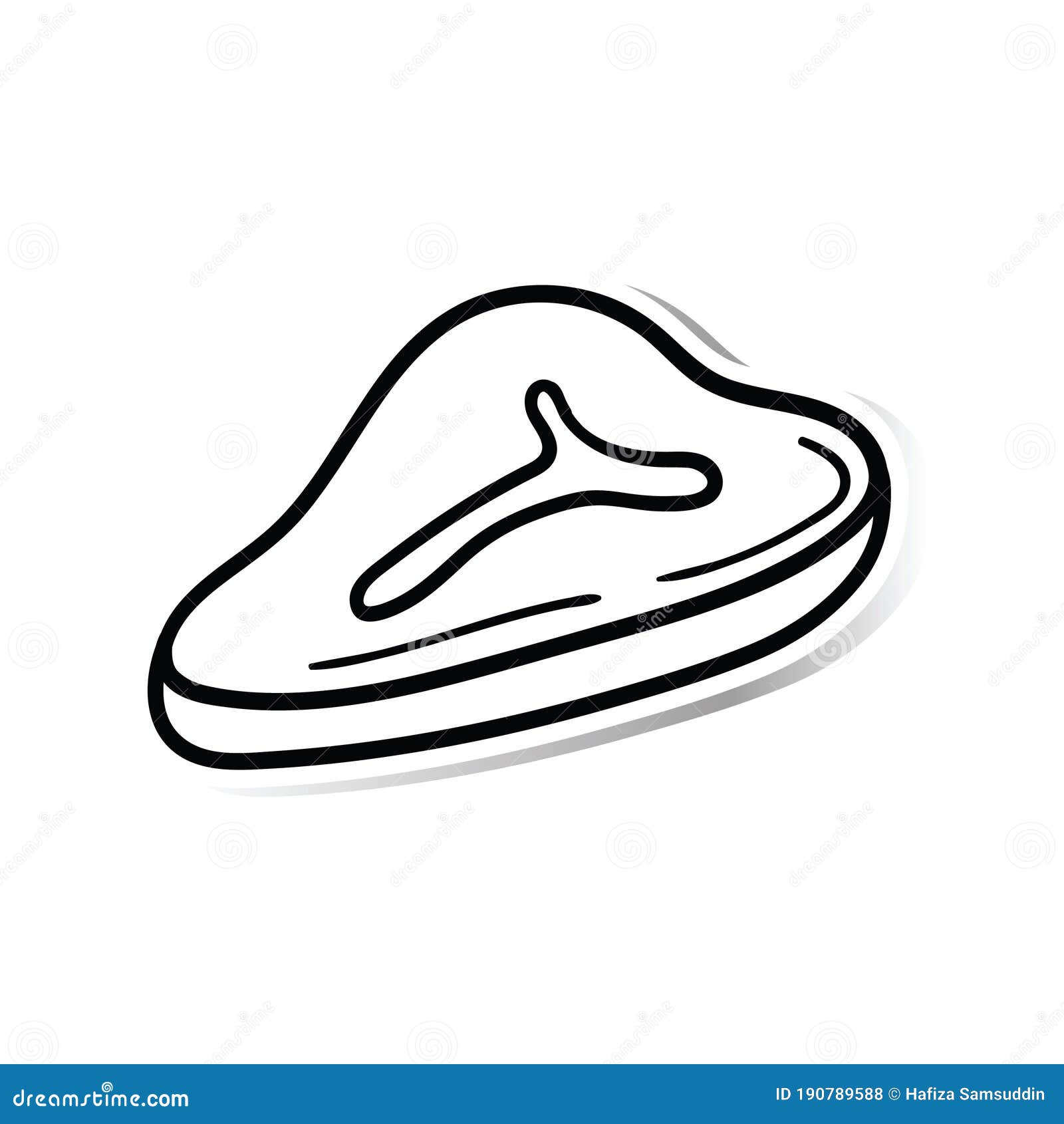 Steak. Vector Illustration Decorative Design Stock Vector ...