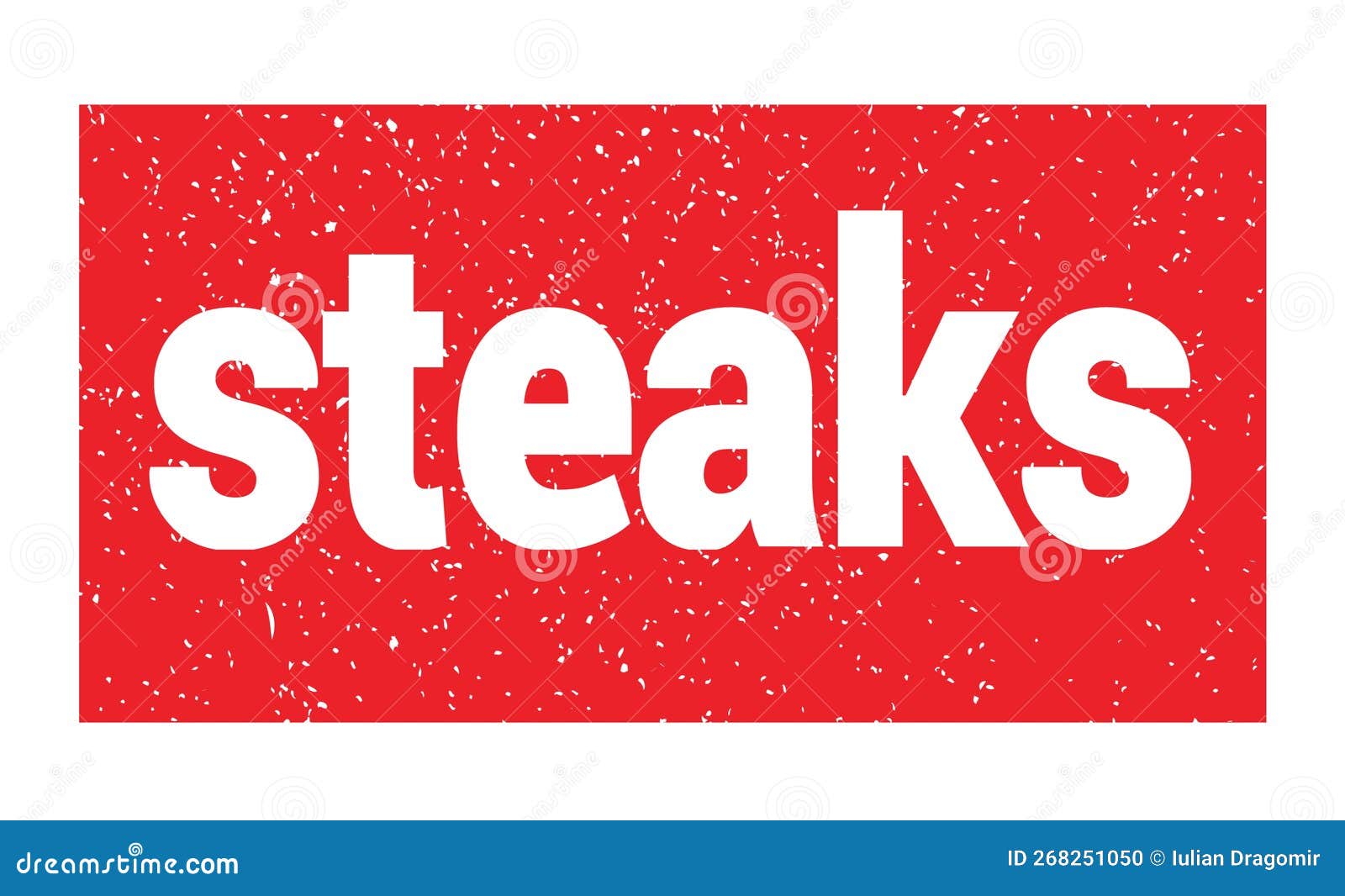 Steaks Text Written on Red Stamp Sign Stock Illustration - Illustration ...