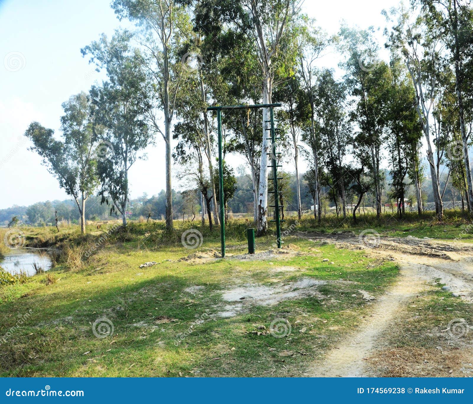 Steal Structure of Green Color India 1 Stock Photo - Image of view ...