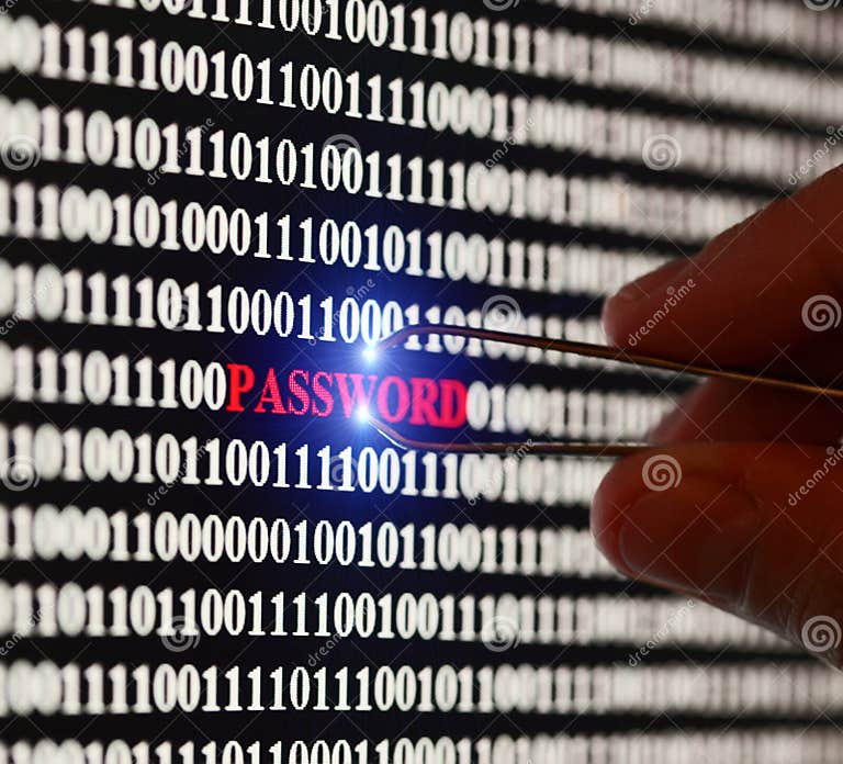 Stealin password stock image. Image of binary, privacy - 118985387